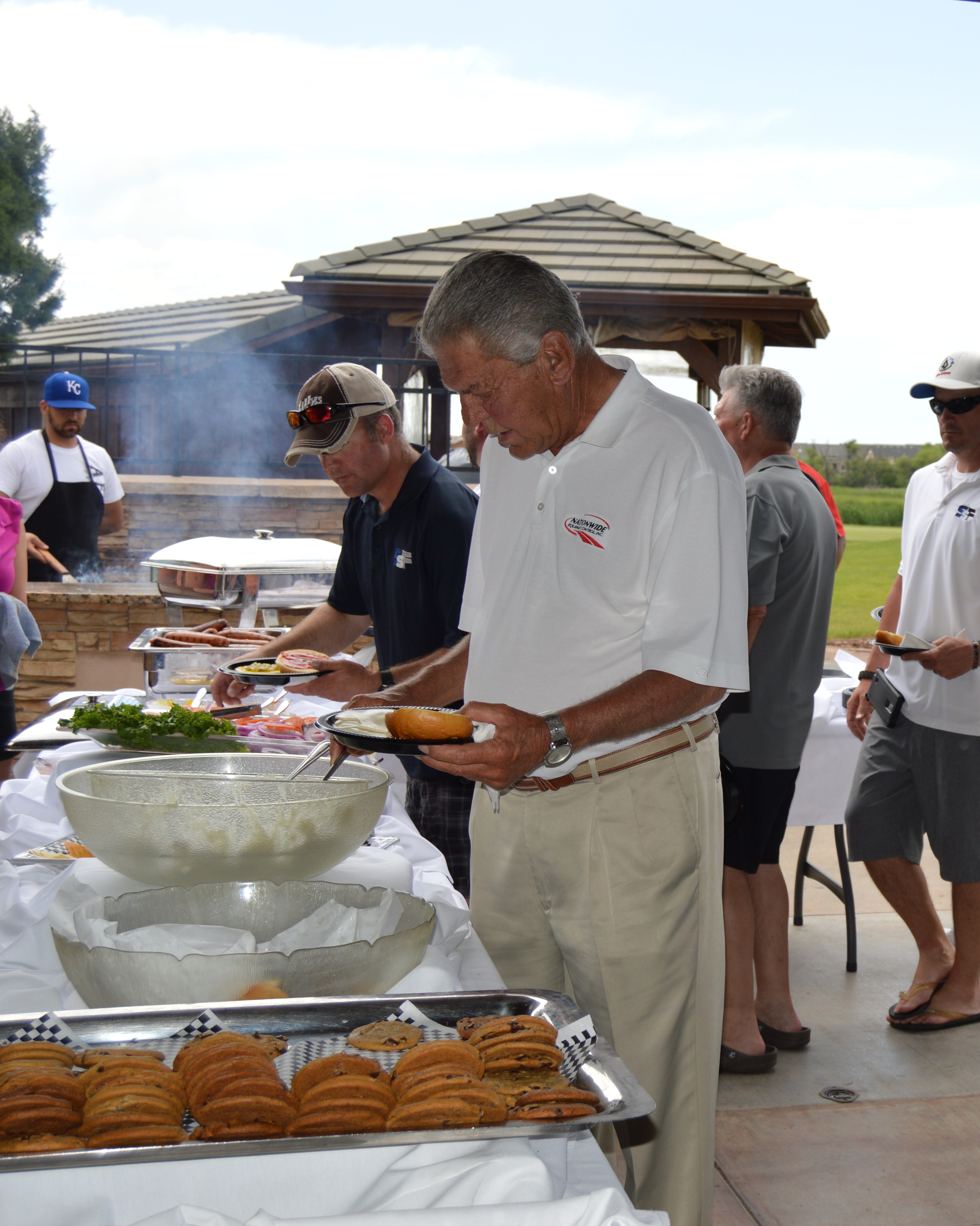 The buffet included everyone's apres-golf favorites.