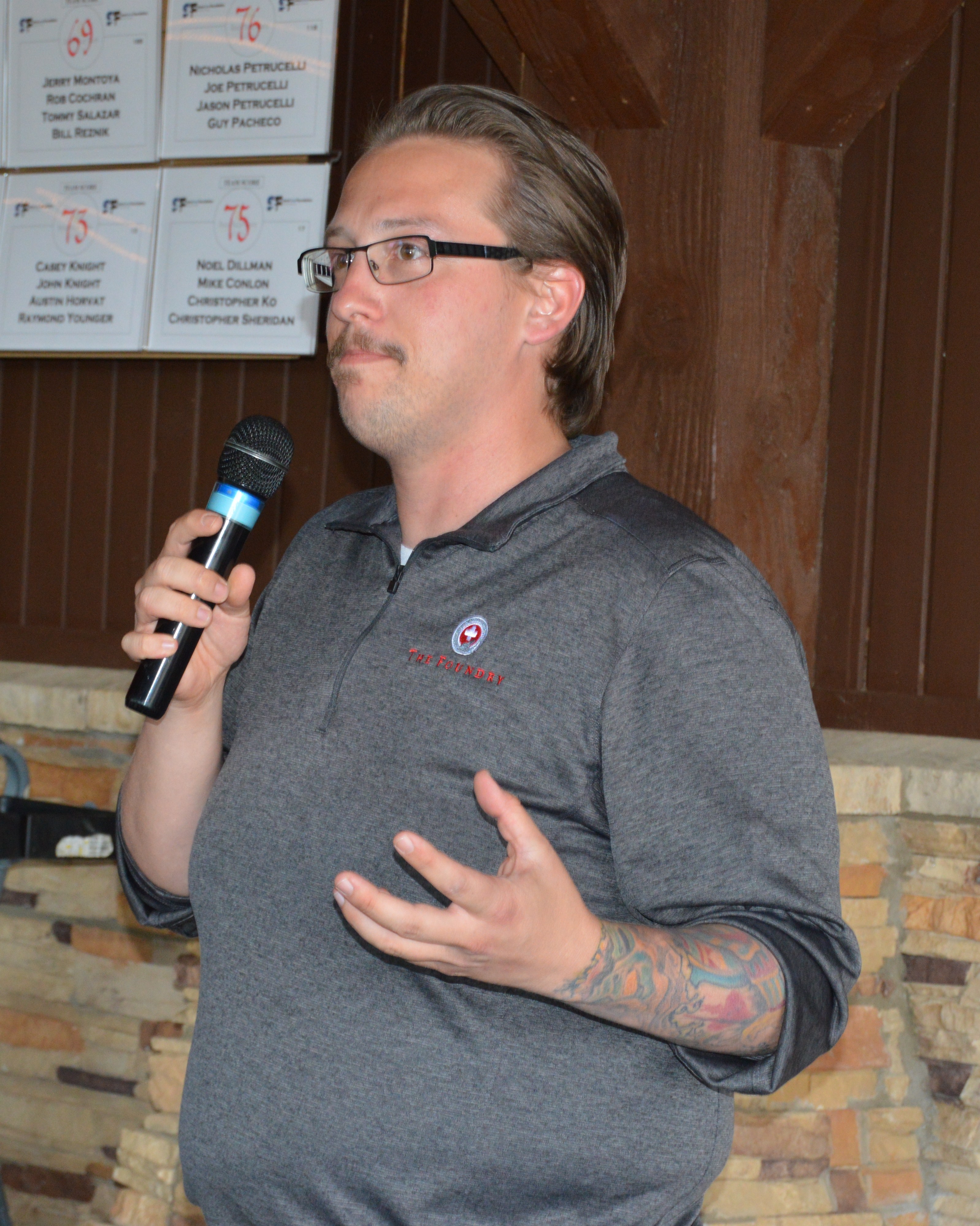 Scott Kindel of lunch sponsor The Foundry