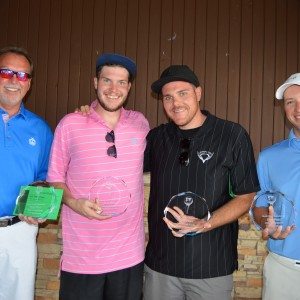 Dale Algrim (left) and Jim Trott pick up the trophies for their second ...