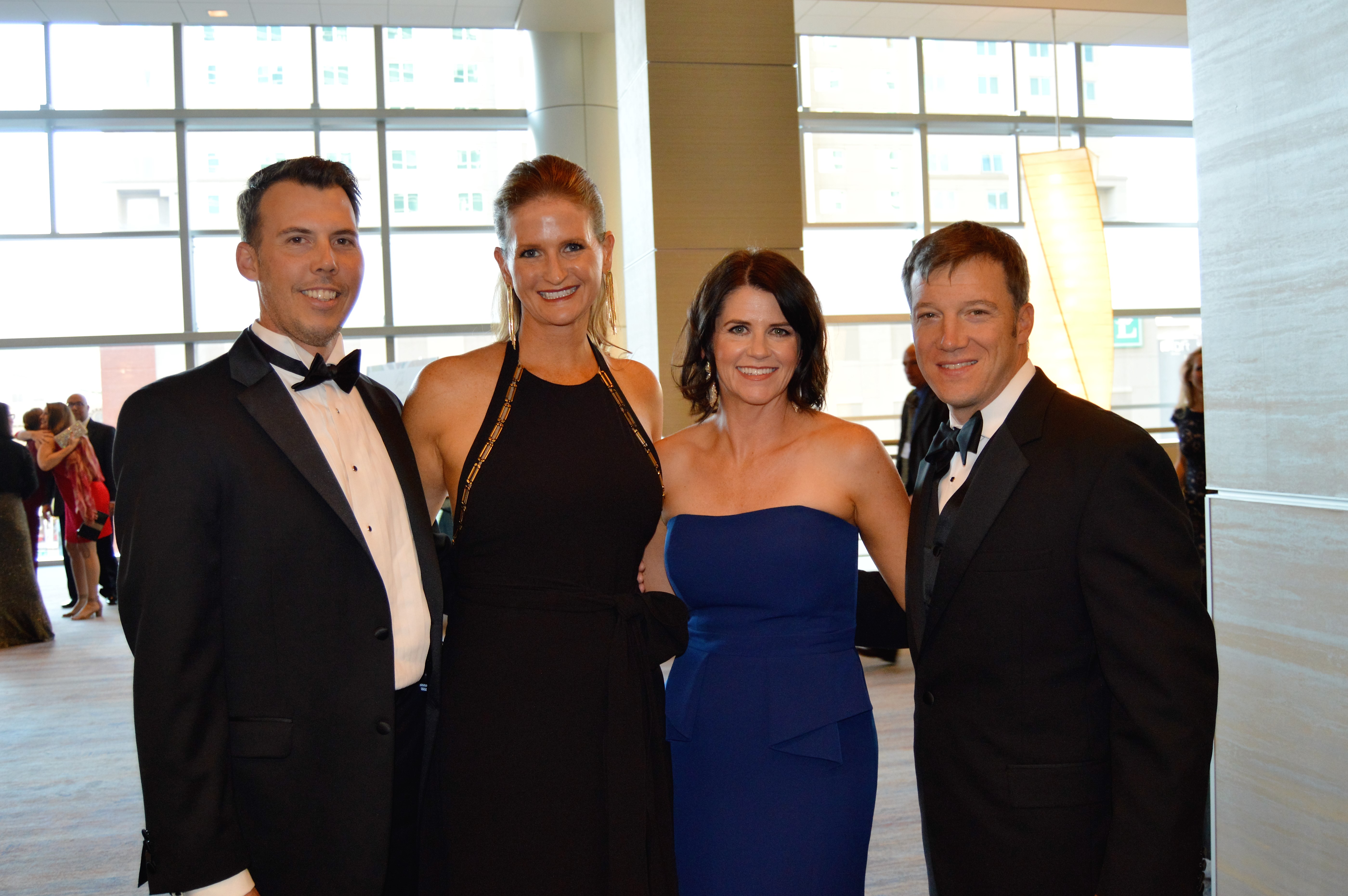 (l to r): Matt and Amy Nofziger, and Marti and Chris Brust