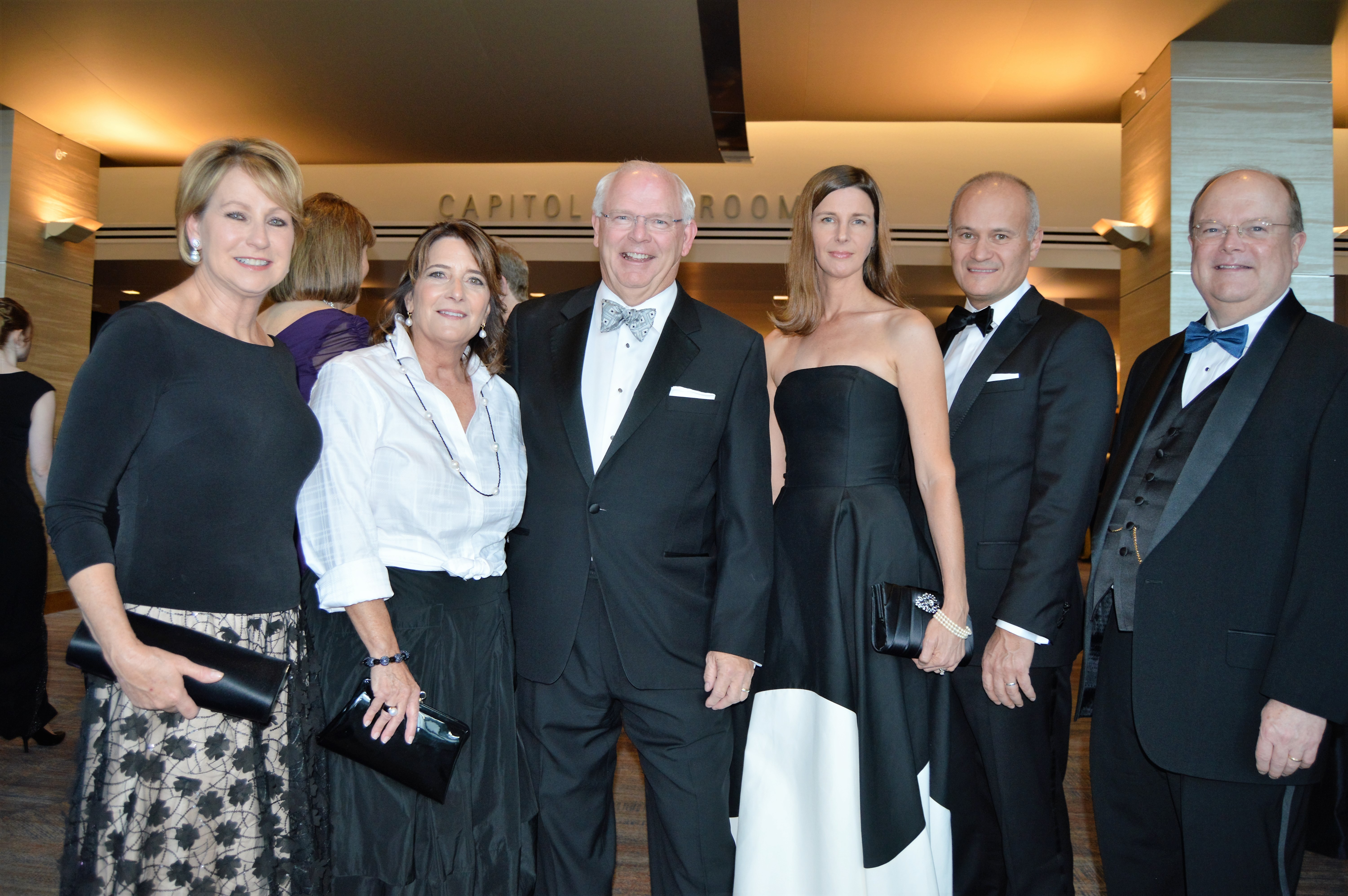 (l to r): Janie Stoddard, committee member Peg and Tim Crombleholme ...