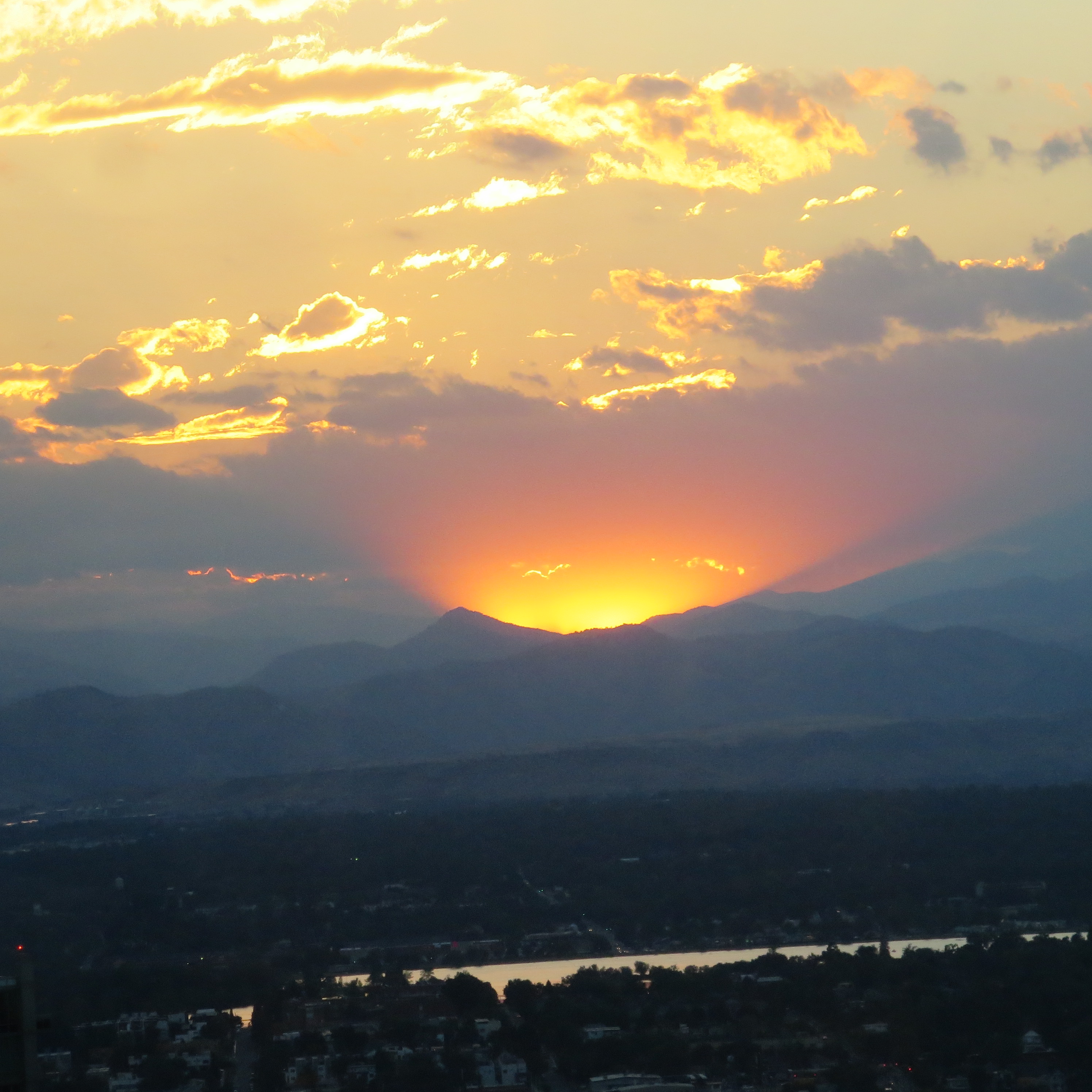 Sunset at 7:30, from the top