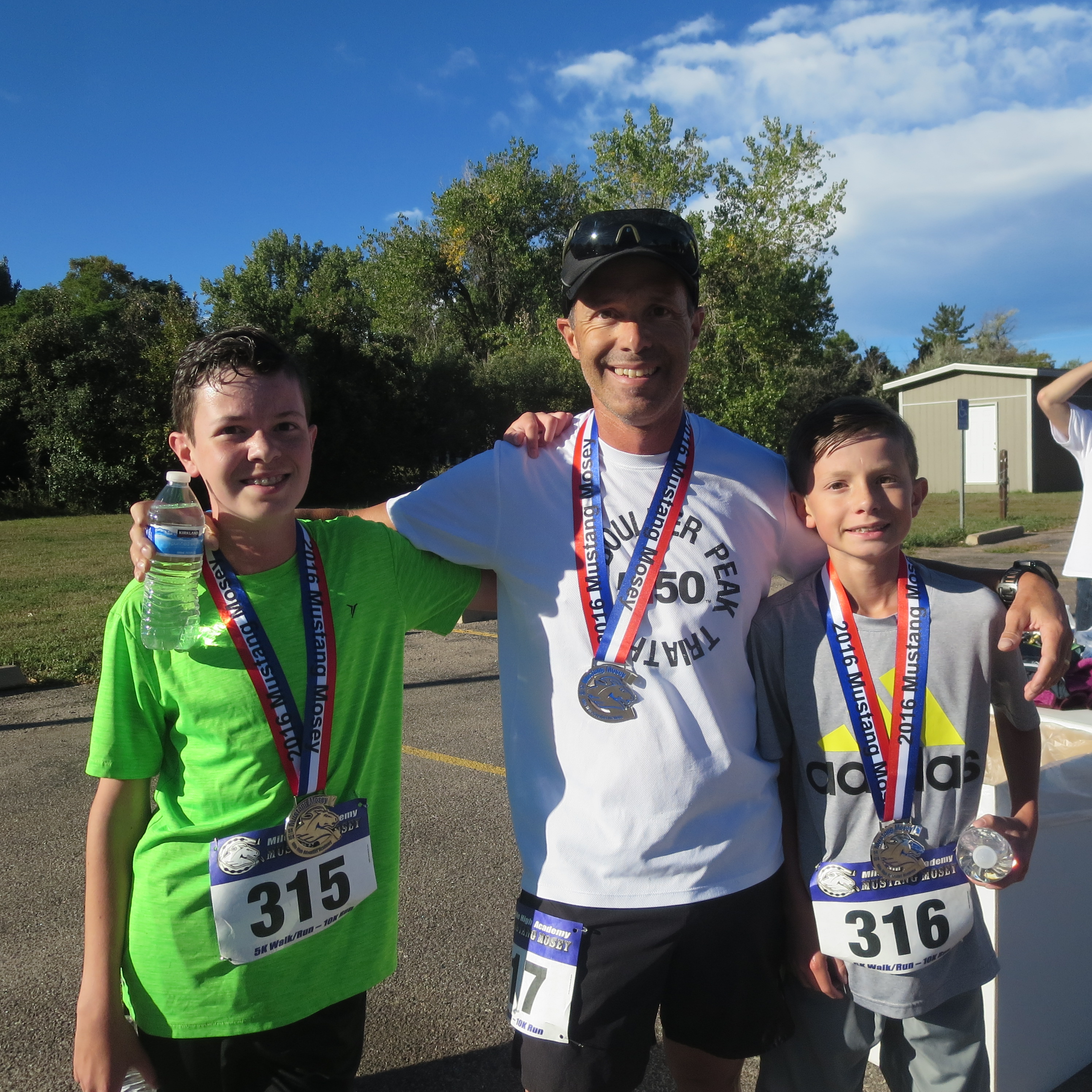 L to R: Cullen, 1st Place, Bill & Grayson