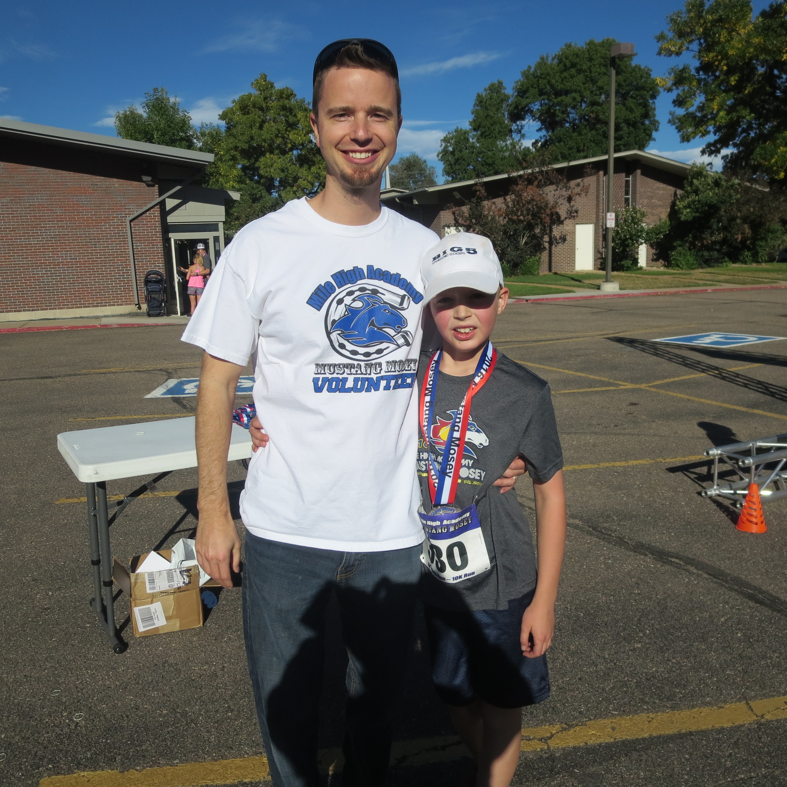 Chris & Caleb, 10K runner