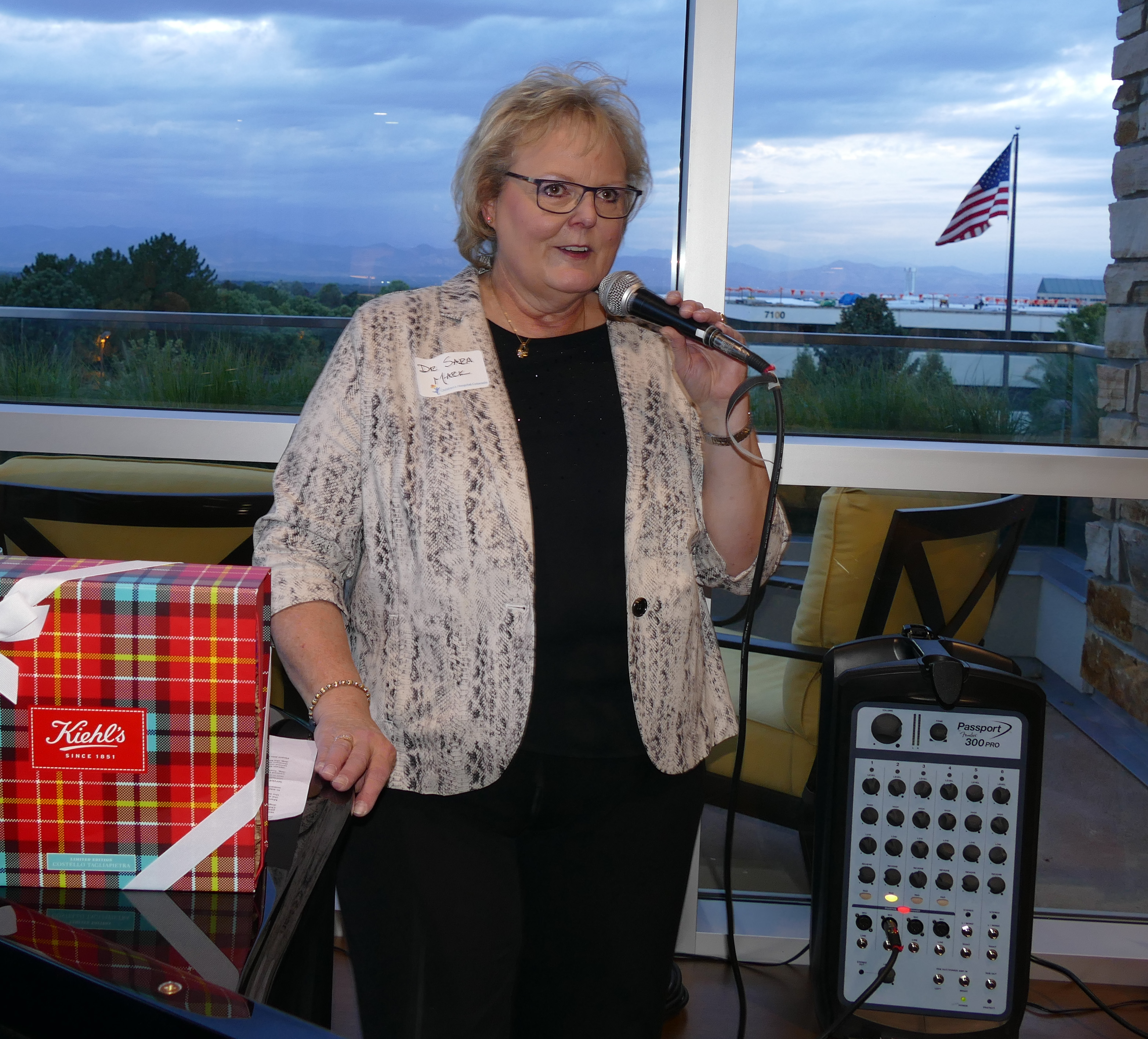 Dr. Sara Mark welcomes everyone