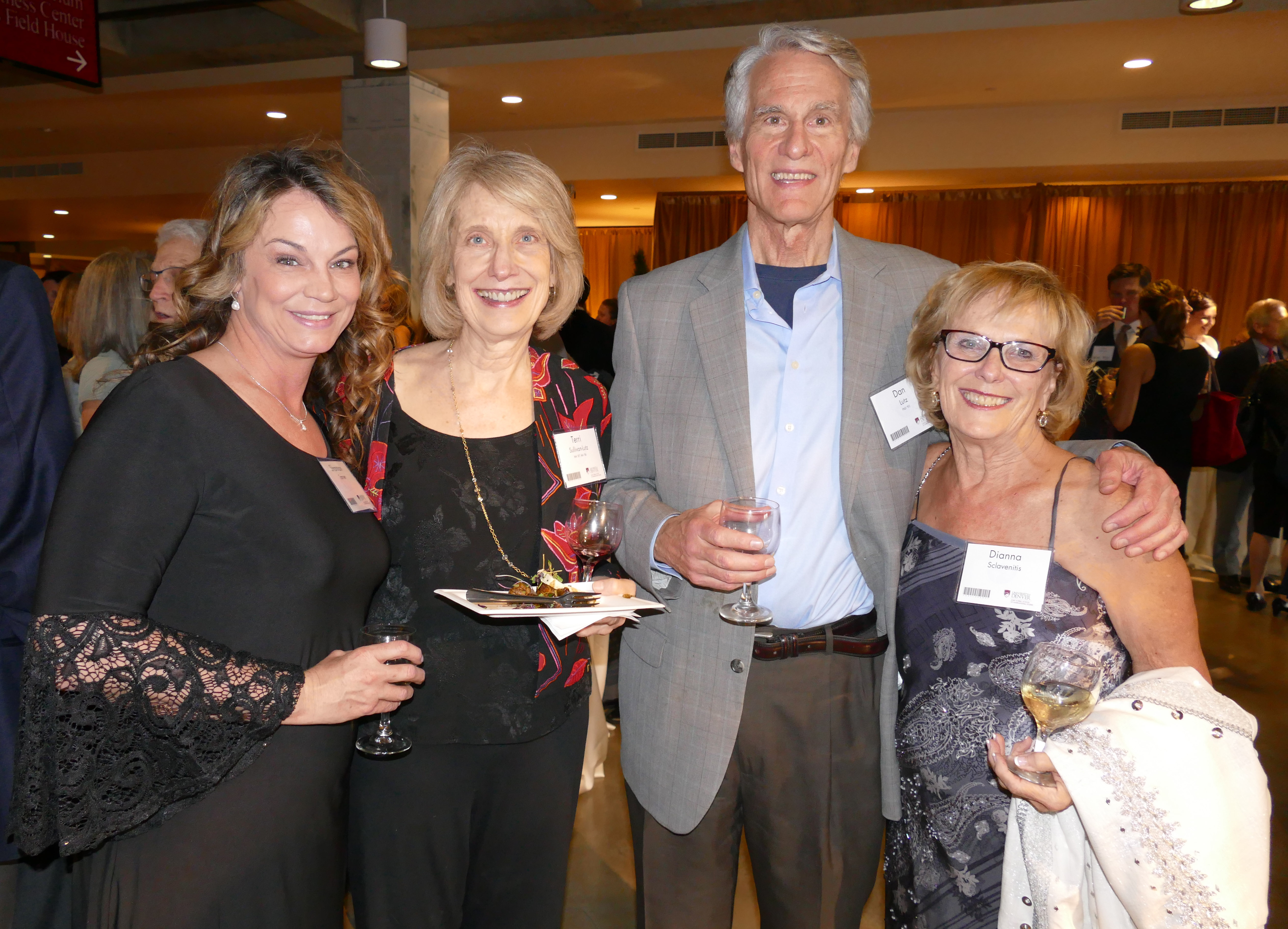Shannon Turner, left, Terri Sullivan-Lutz, Dan Lutz and Dianna Sclavenitis