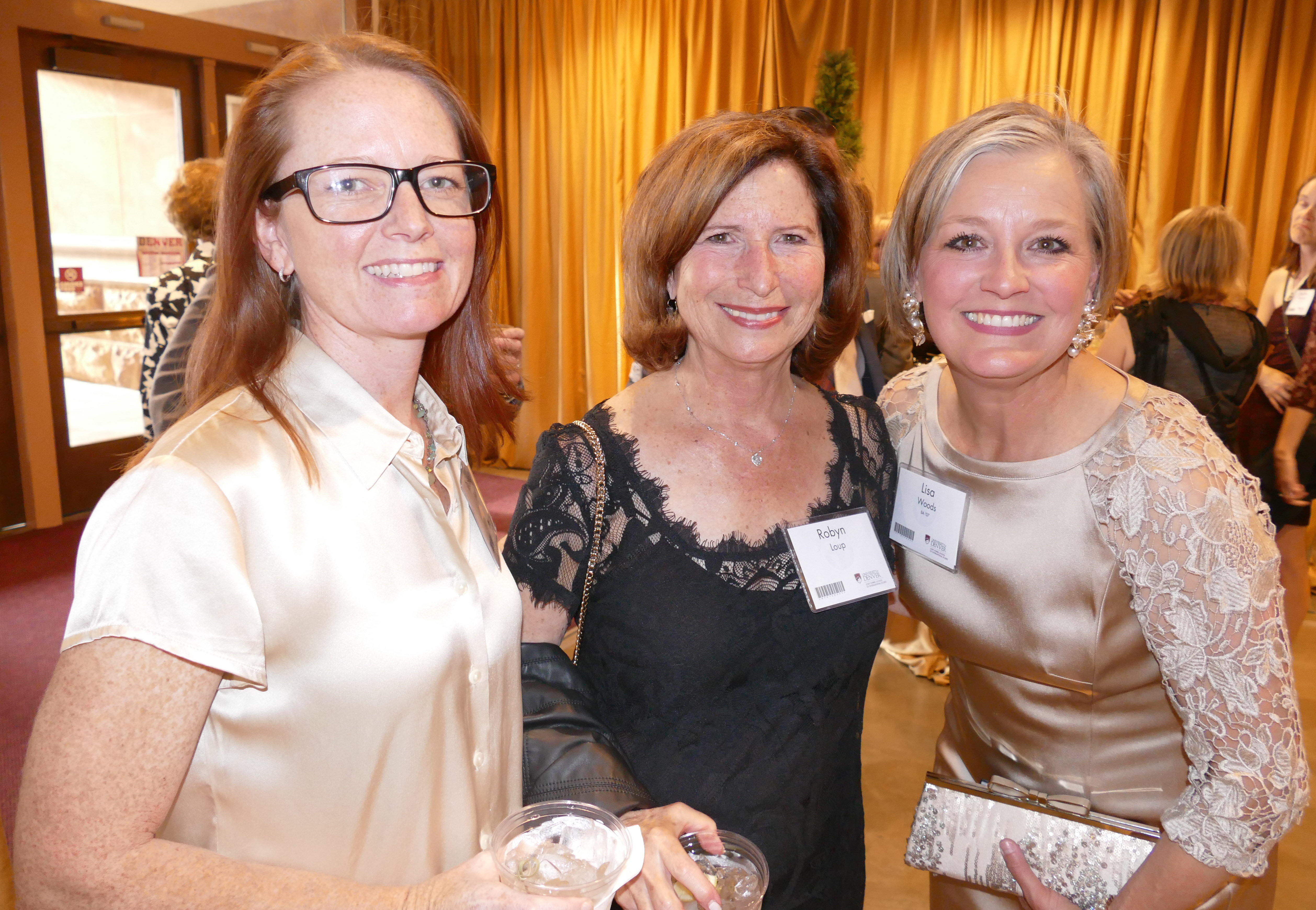 Rebecca Stuart, left, Robyn Loup and Lisa Woods