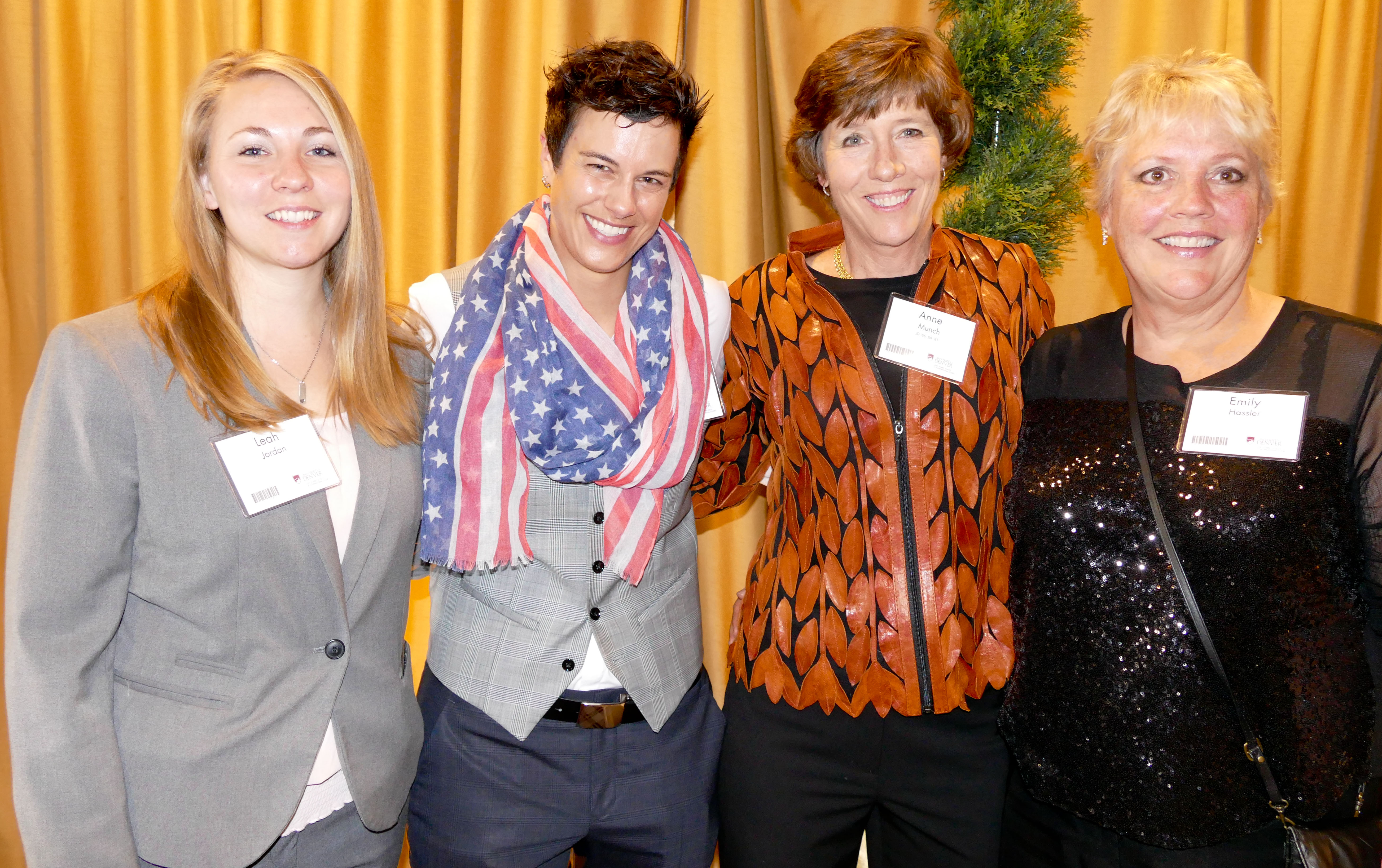 Leah Jordan, Dr. Sarah Burgamy, Anne Munch and Emily Hassler