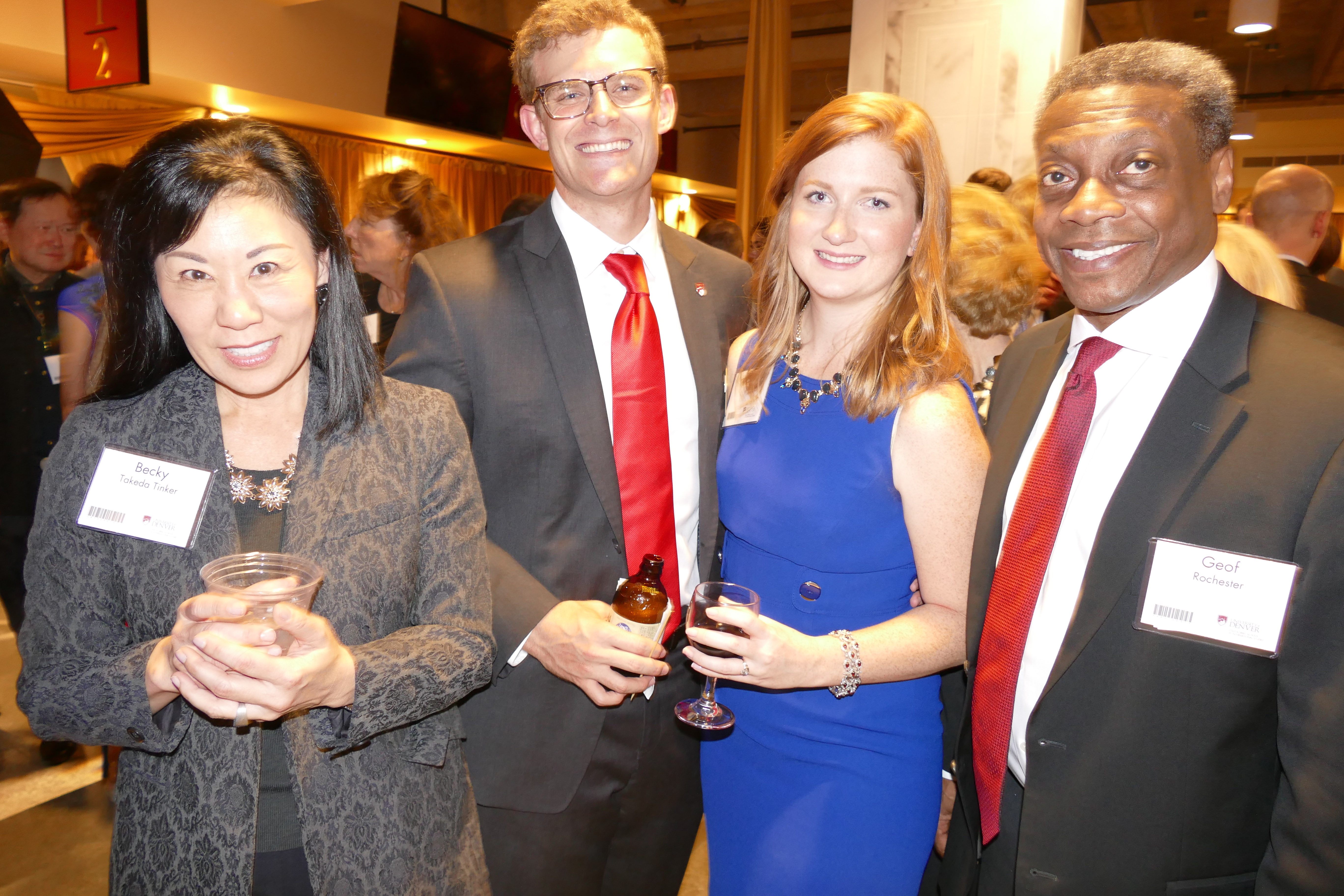 Becky Takeda Tinker, left, John Morgridge III, Hillary Marsh and Geof ...