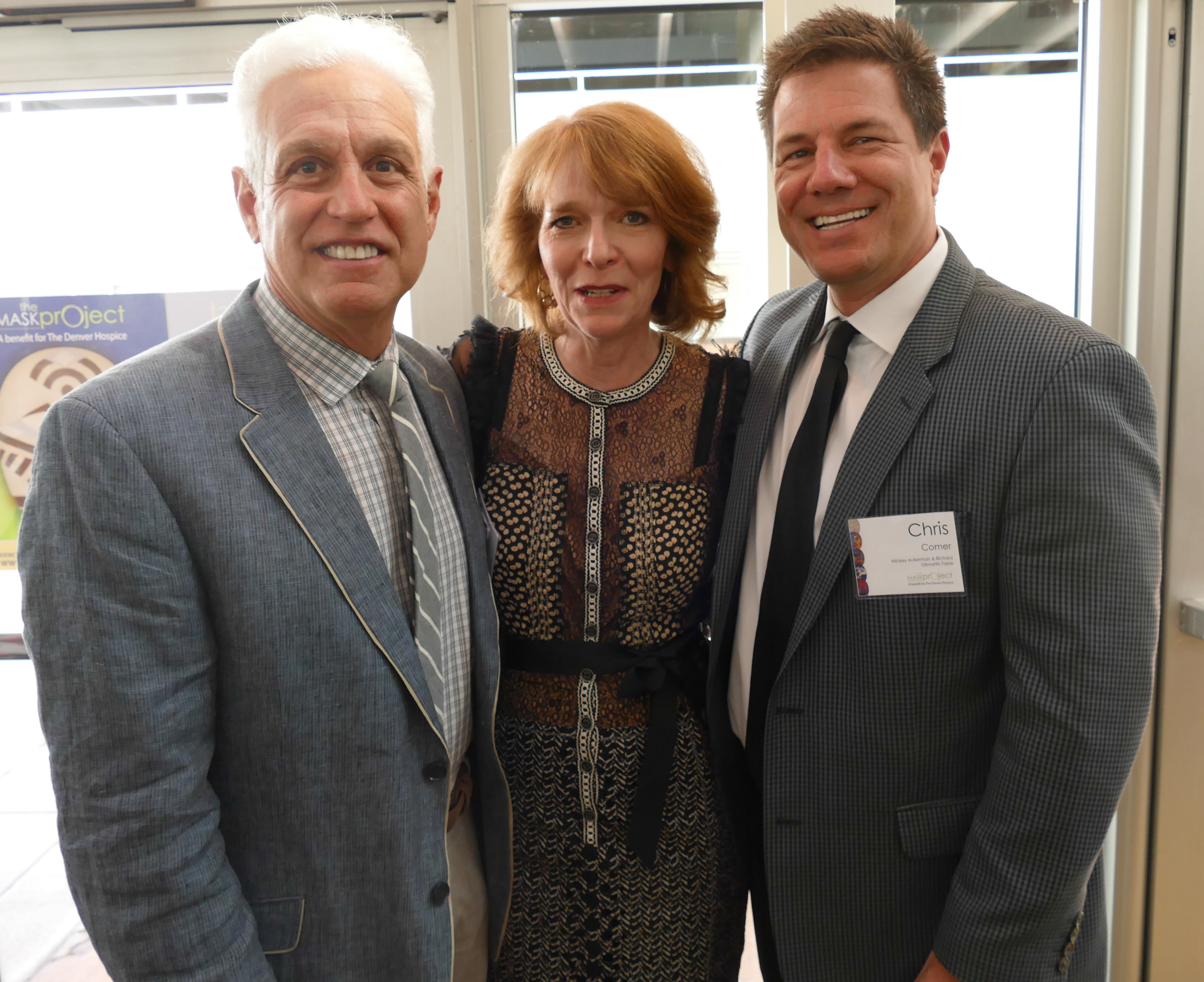 David Alexander, left, Nancy Thompson and Chris Comer