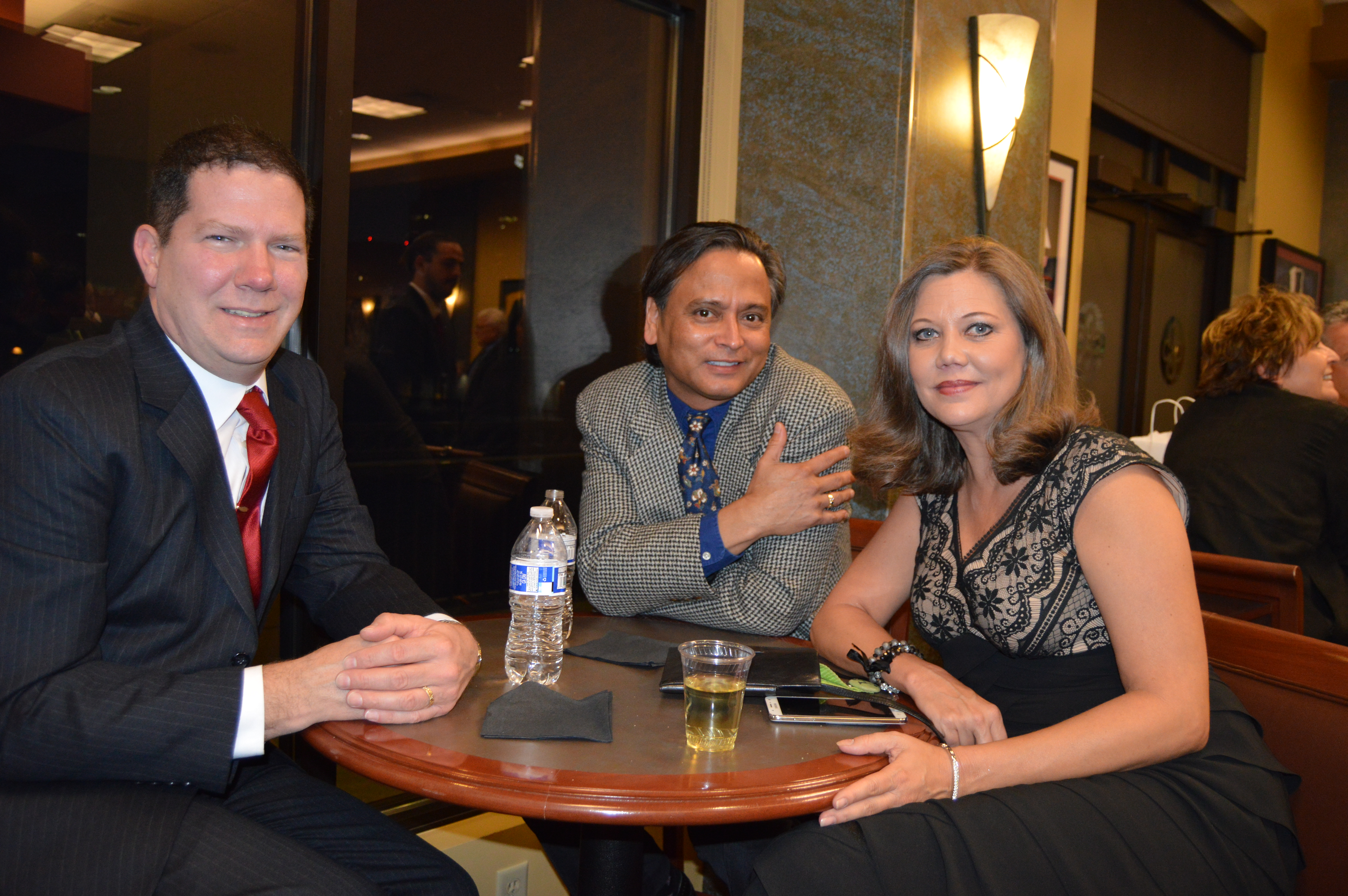 (l to r): Kevin Hatch, and Richard and Heather King