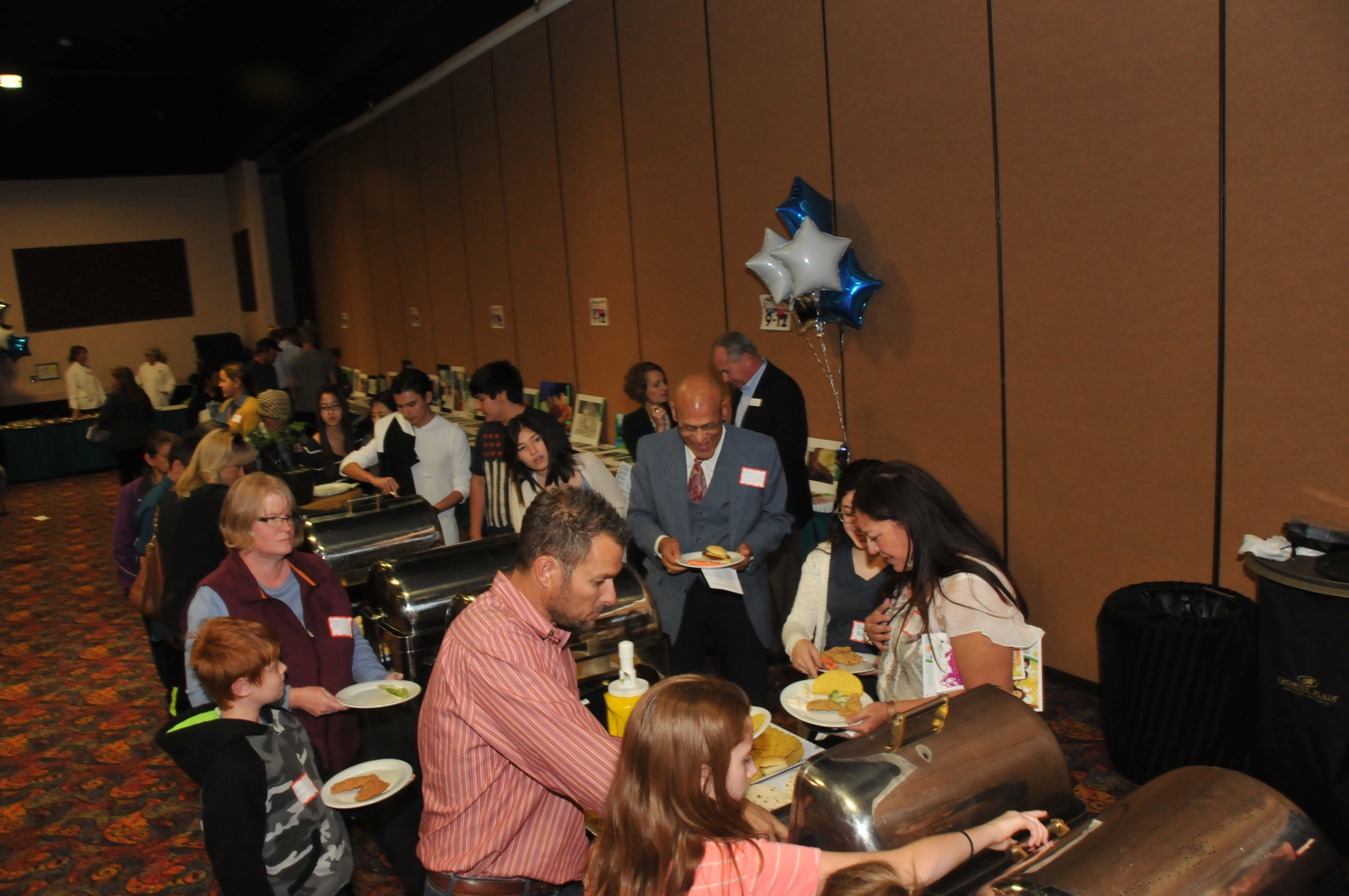 A buffet luncheon kept the event casual