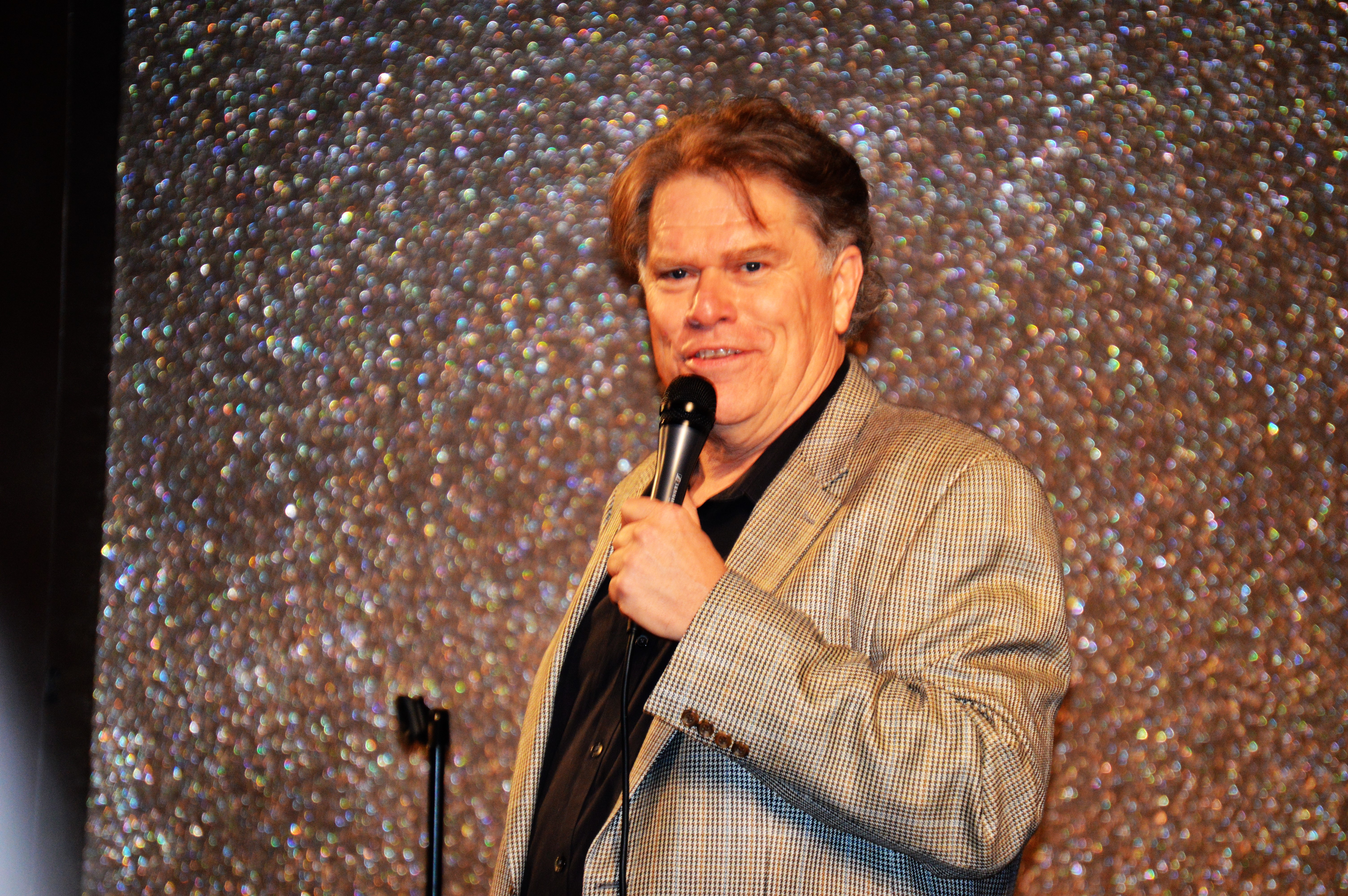 Emcee, comedian and Zoology Foundation ambassador Geoff Young