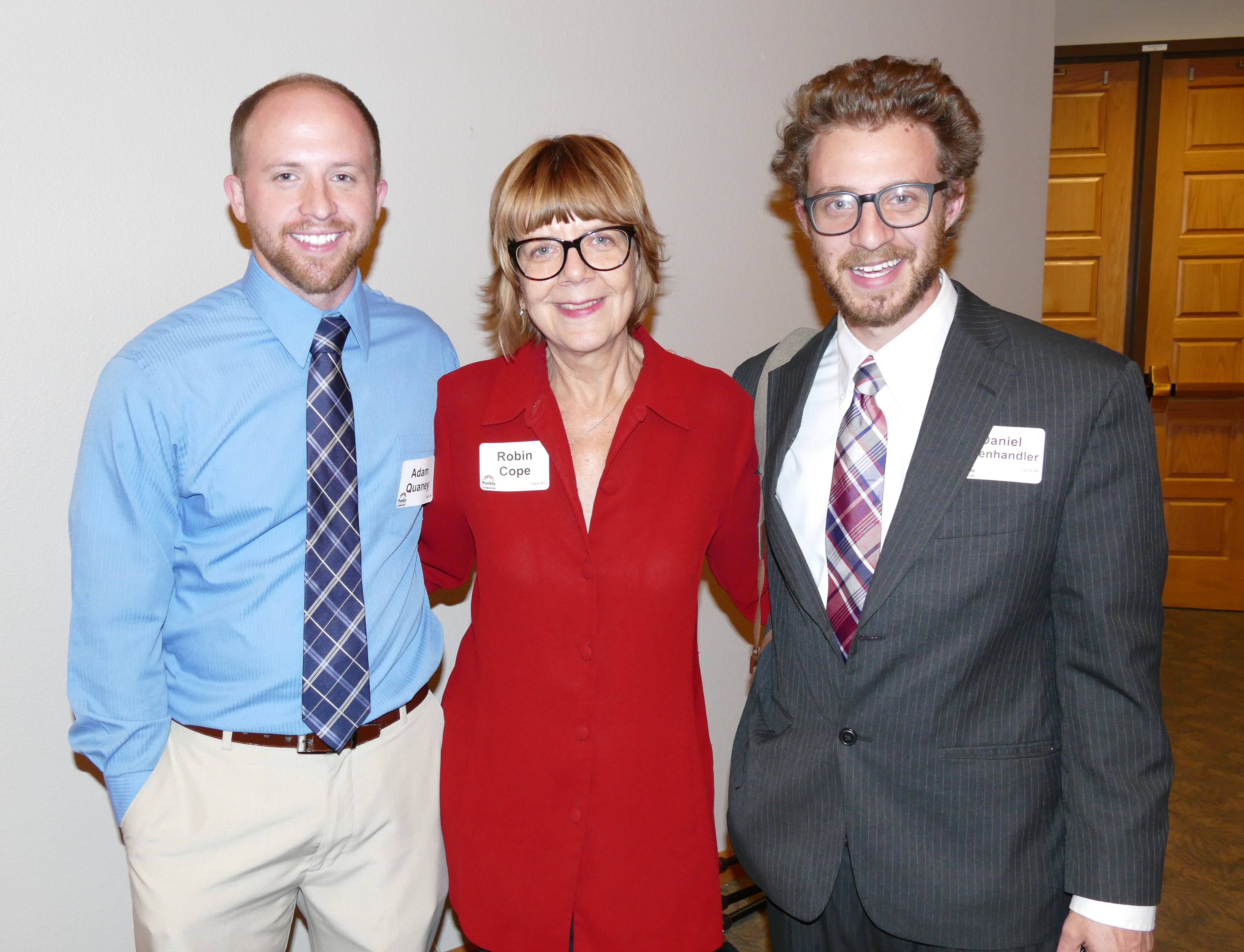 Adam Quaney, left, Robin Cope and Daniel Oxenhandler