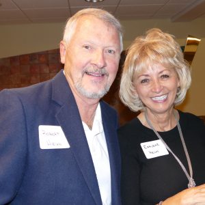 Robin Cope and board member Walter Schepp