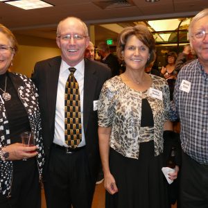 Lisa Jagger, left, Olive Baca, Juanita Ulibarri and Carla Barela (board)