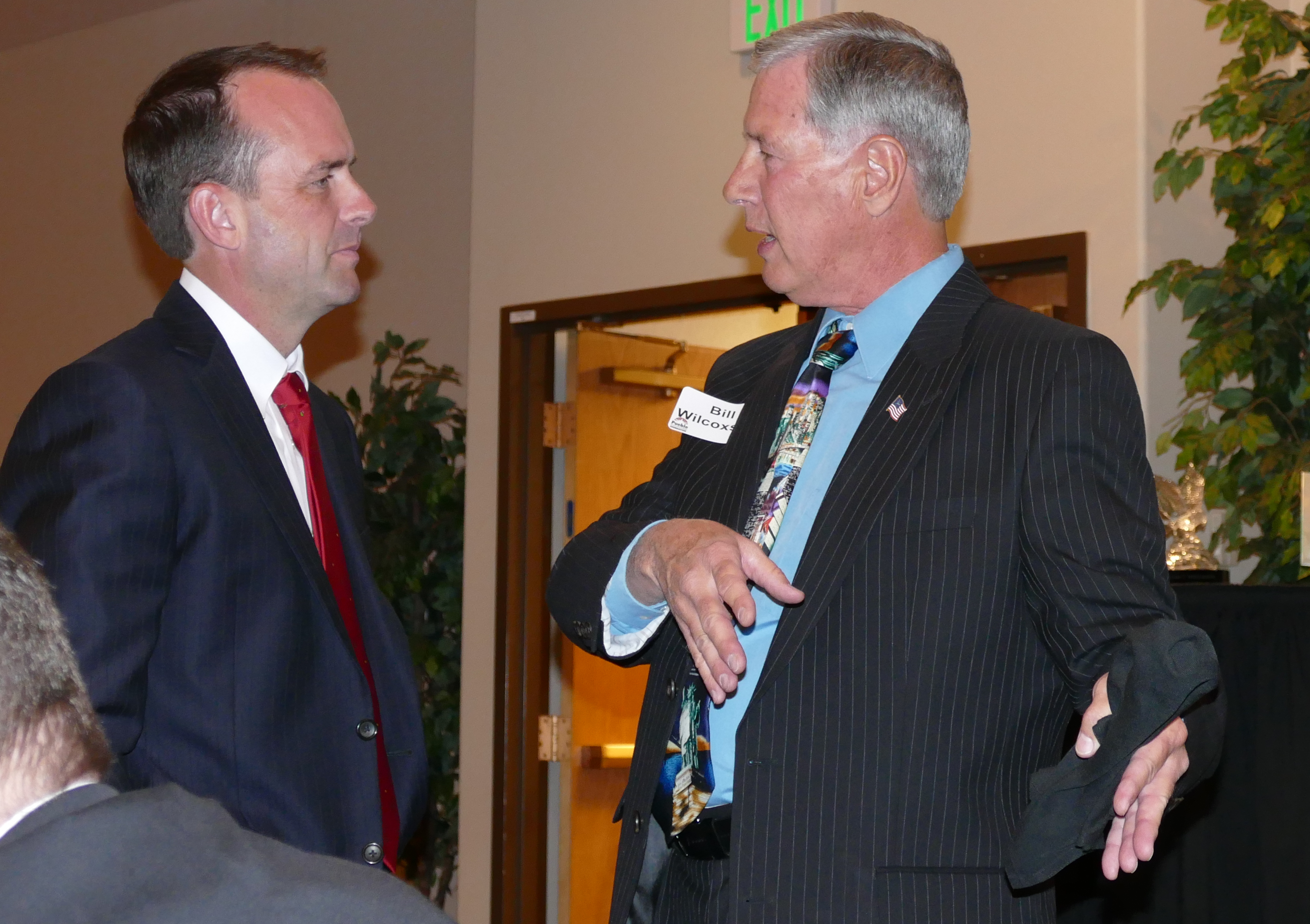 Honorees Ryan Heckman, left, and Bill Wilcoxson