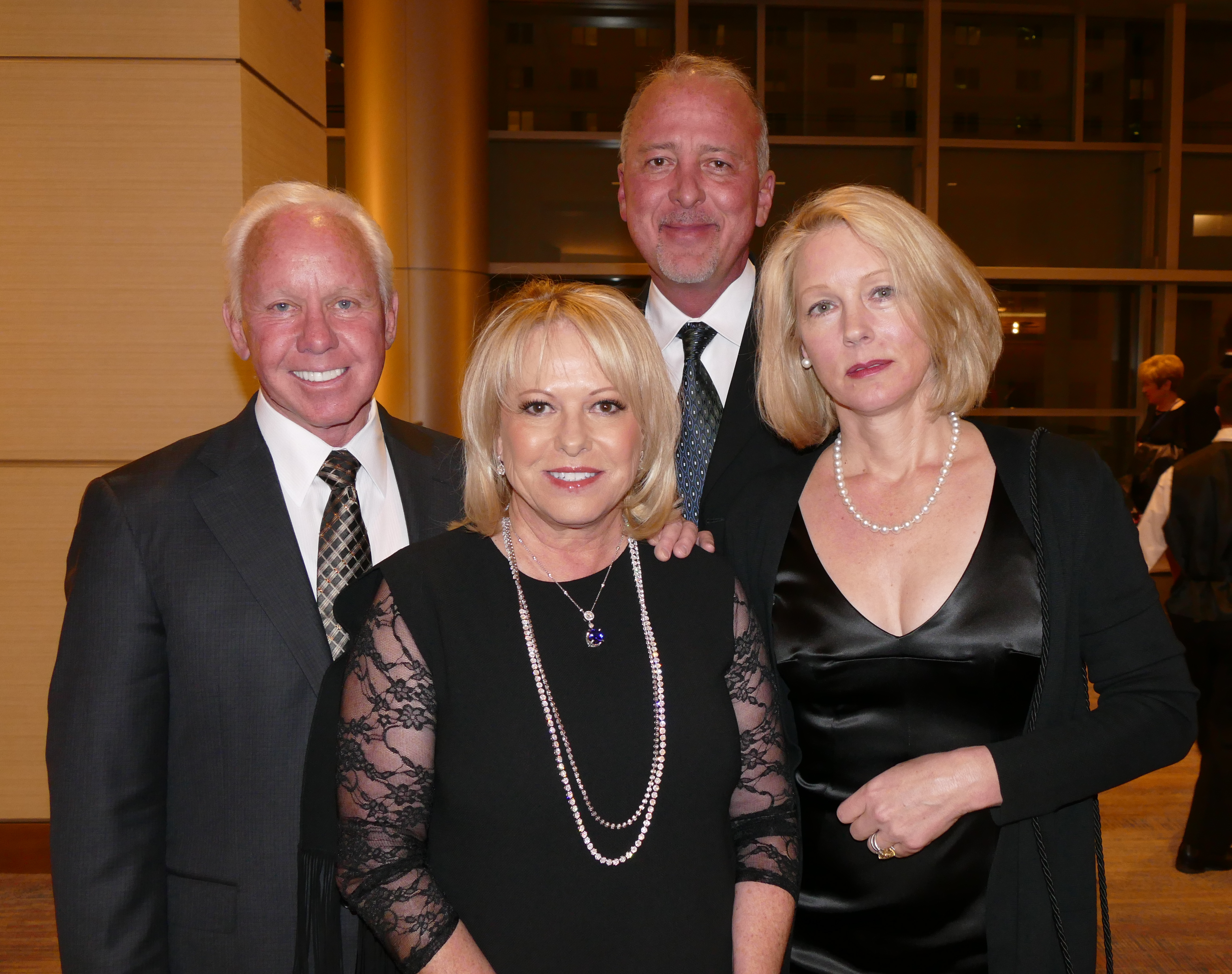 Ralph and Anne Klomp, left, with Robert and Carla Wright