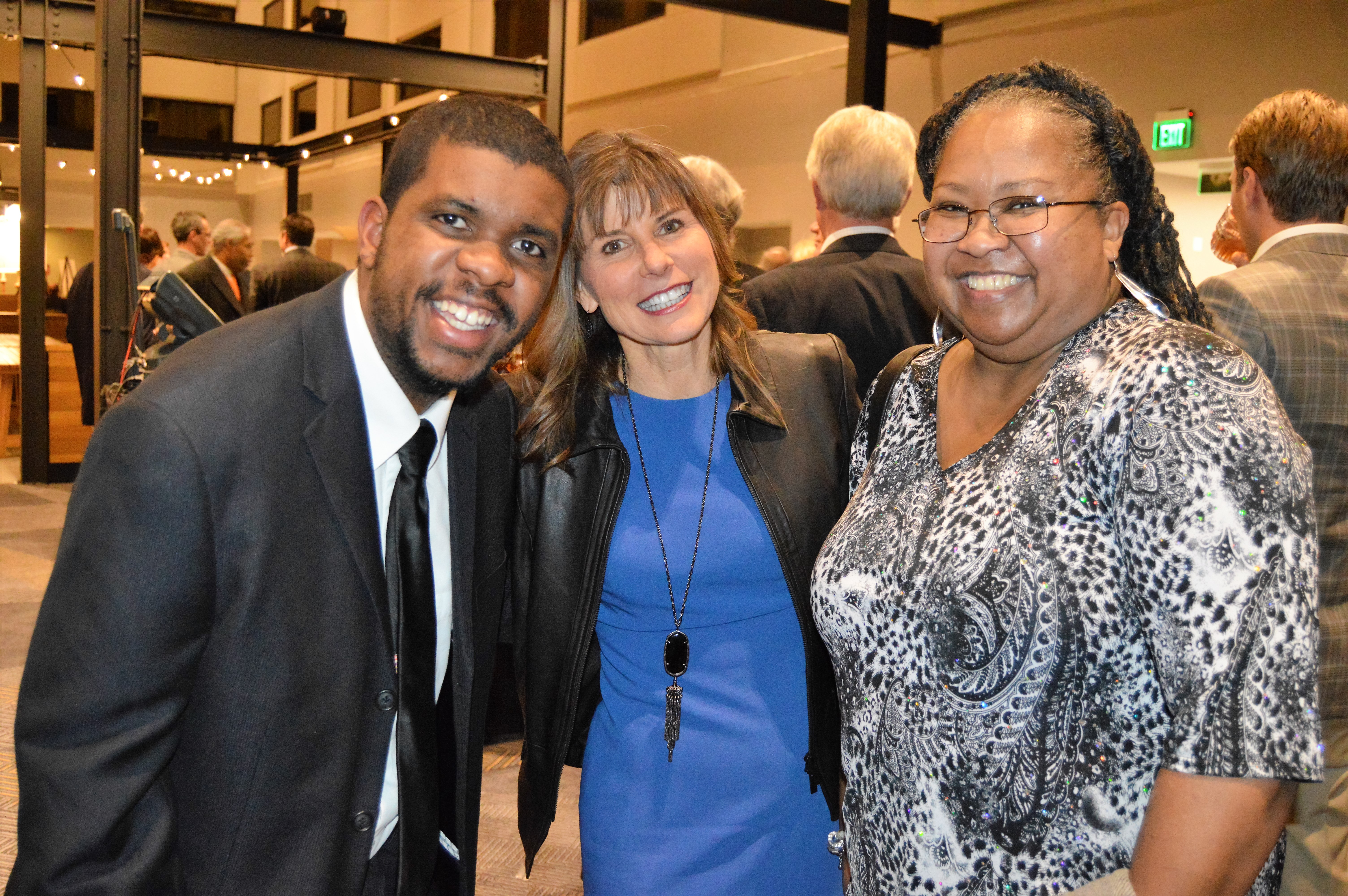 (l to r): Julian Hall, Michelle Arend and Charlotte Hall