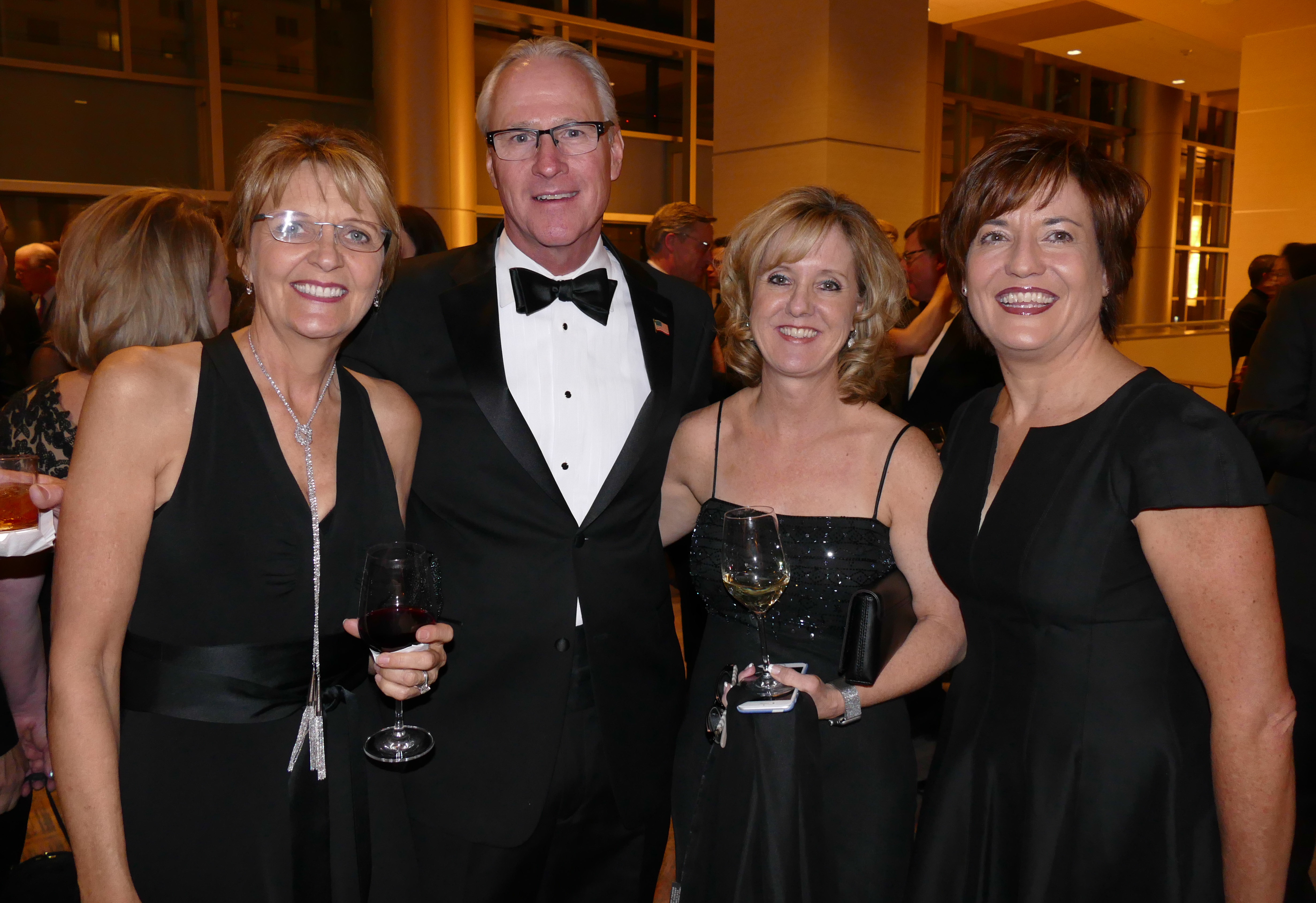 Lisa and Norm Franke, left, with Lori Davis and Kelly Brough, president ...