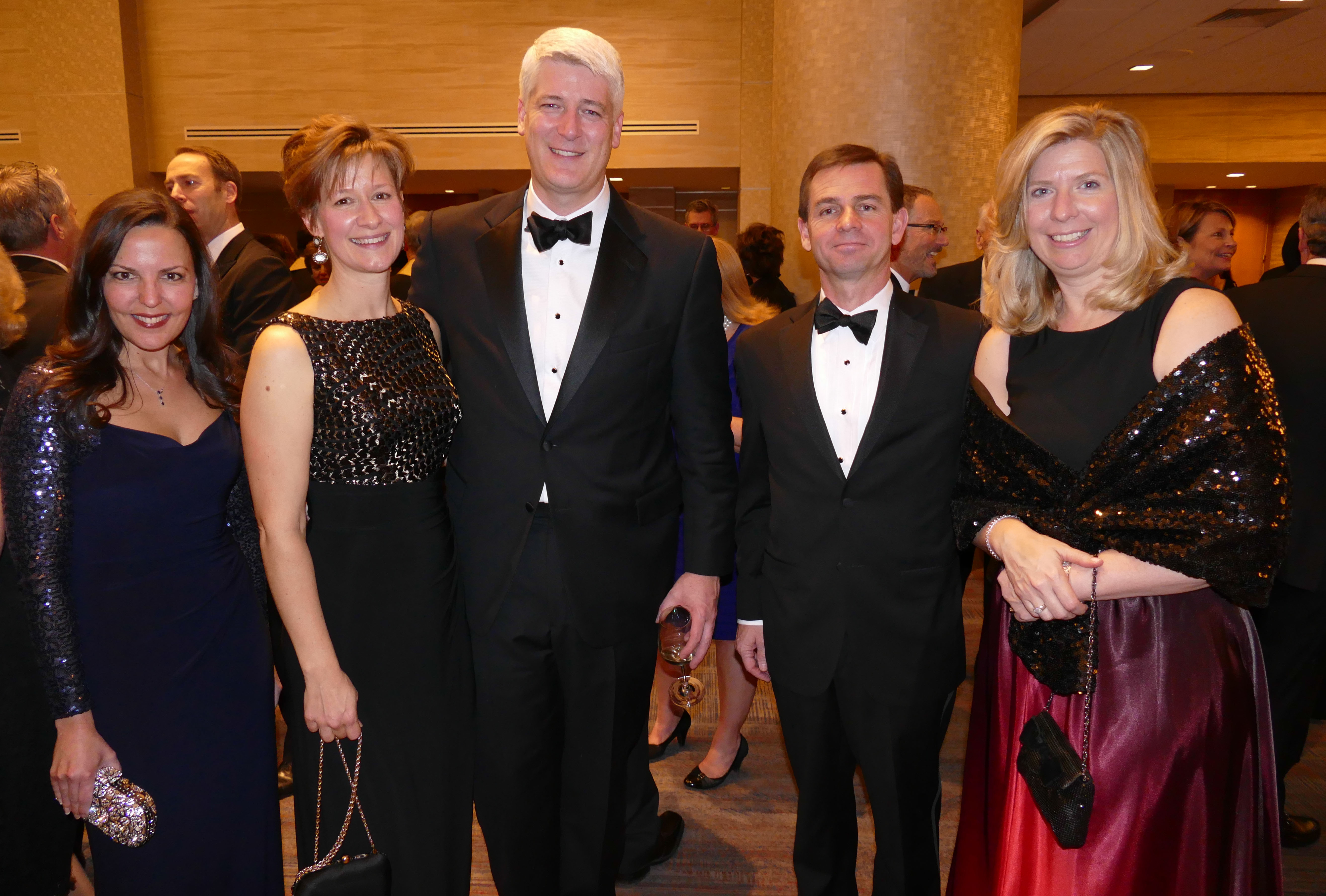 Jennifer Johnson, left, Leah and Paul Beldin, John and Lynn Stanfield