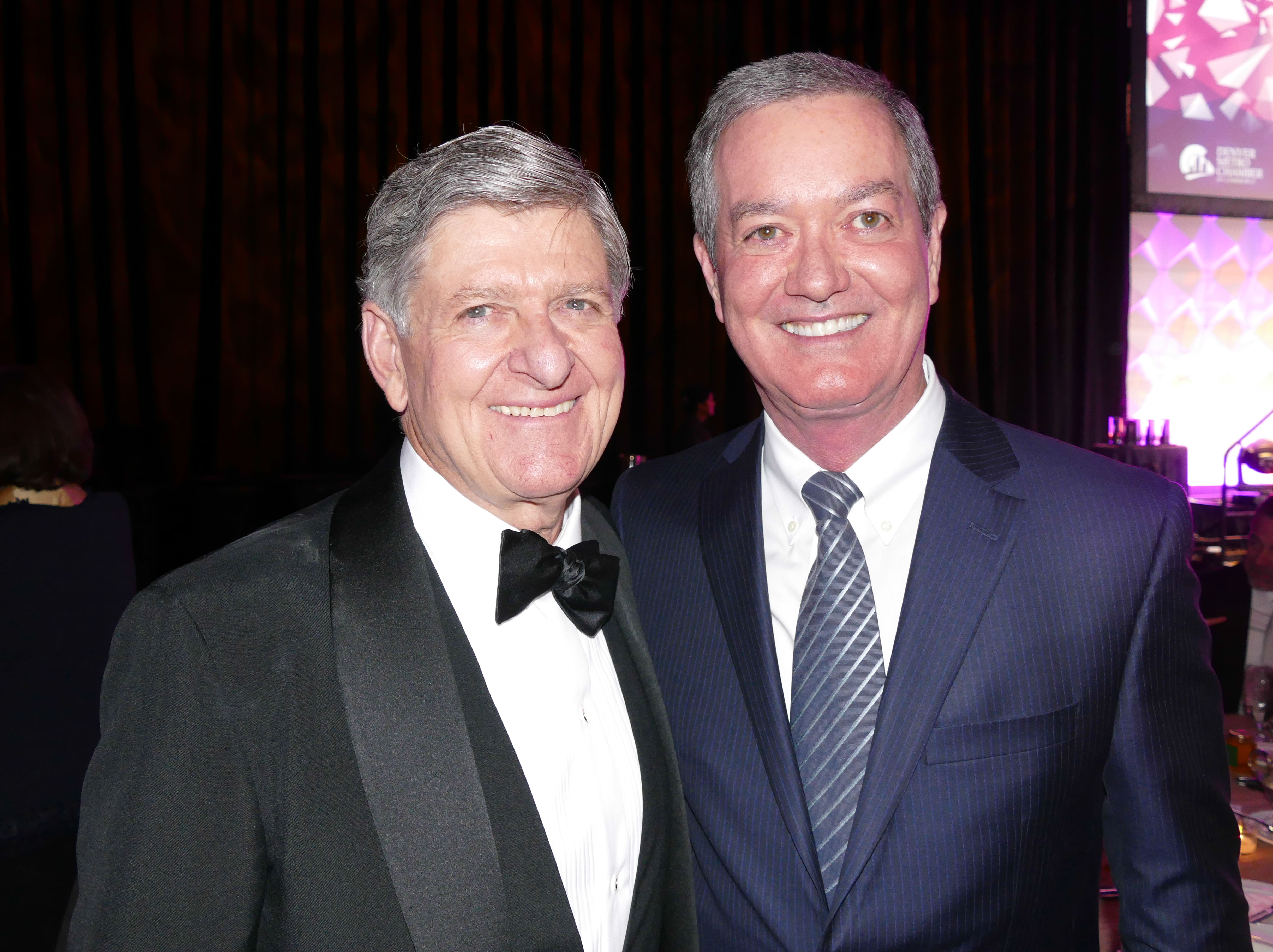 Honoree Terry Considine, left, with former Governor Bill Owens
