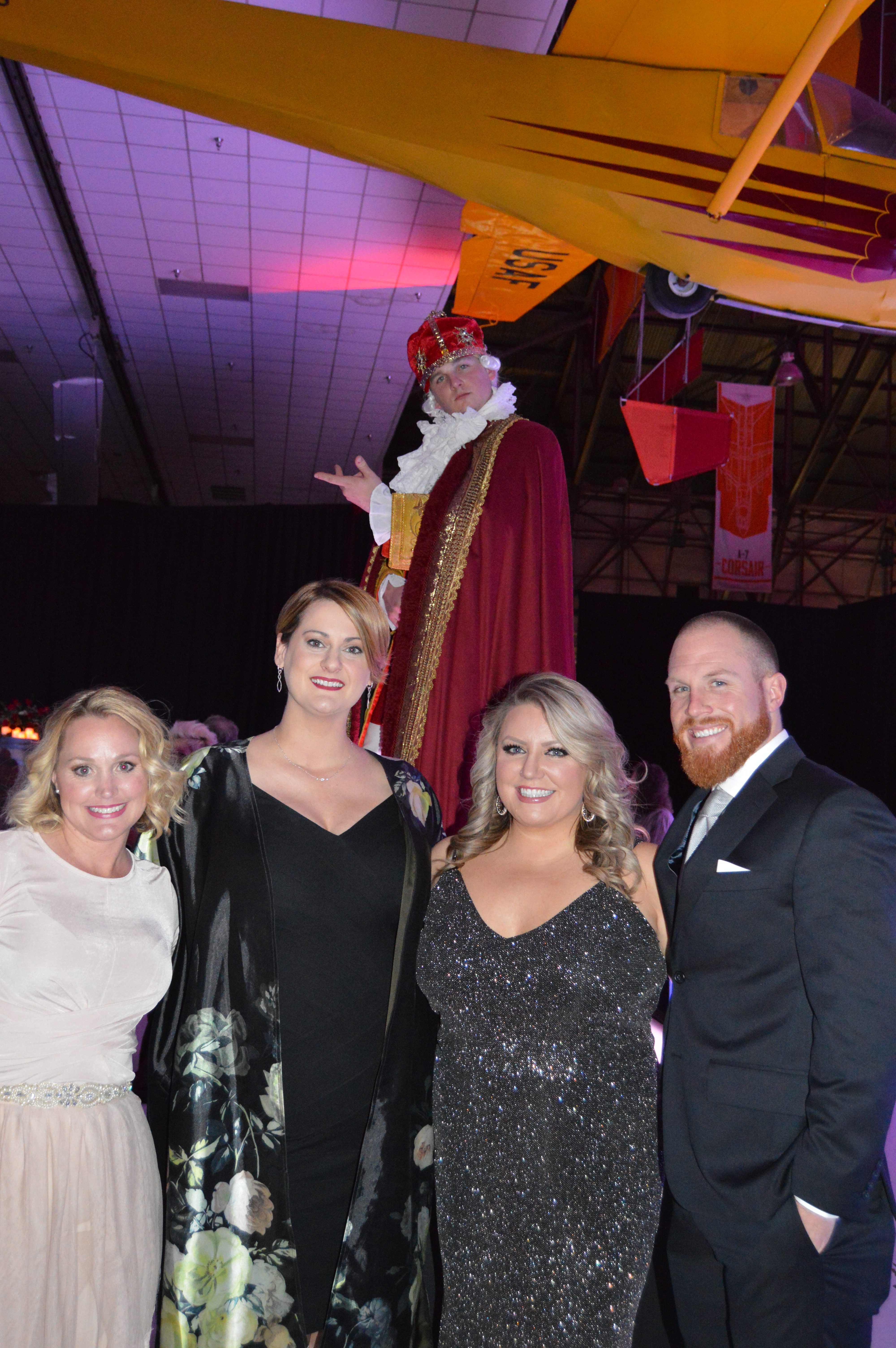 (l to r): Brandy Dicks, Jessica Lacombe, and Abi and Erik Larson