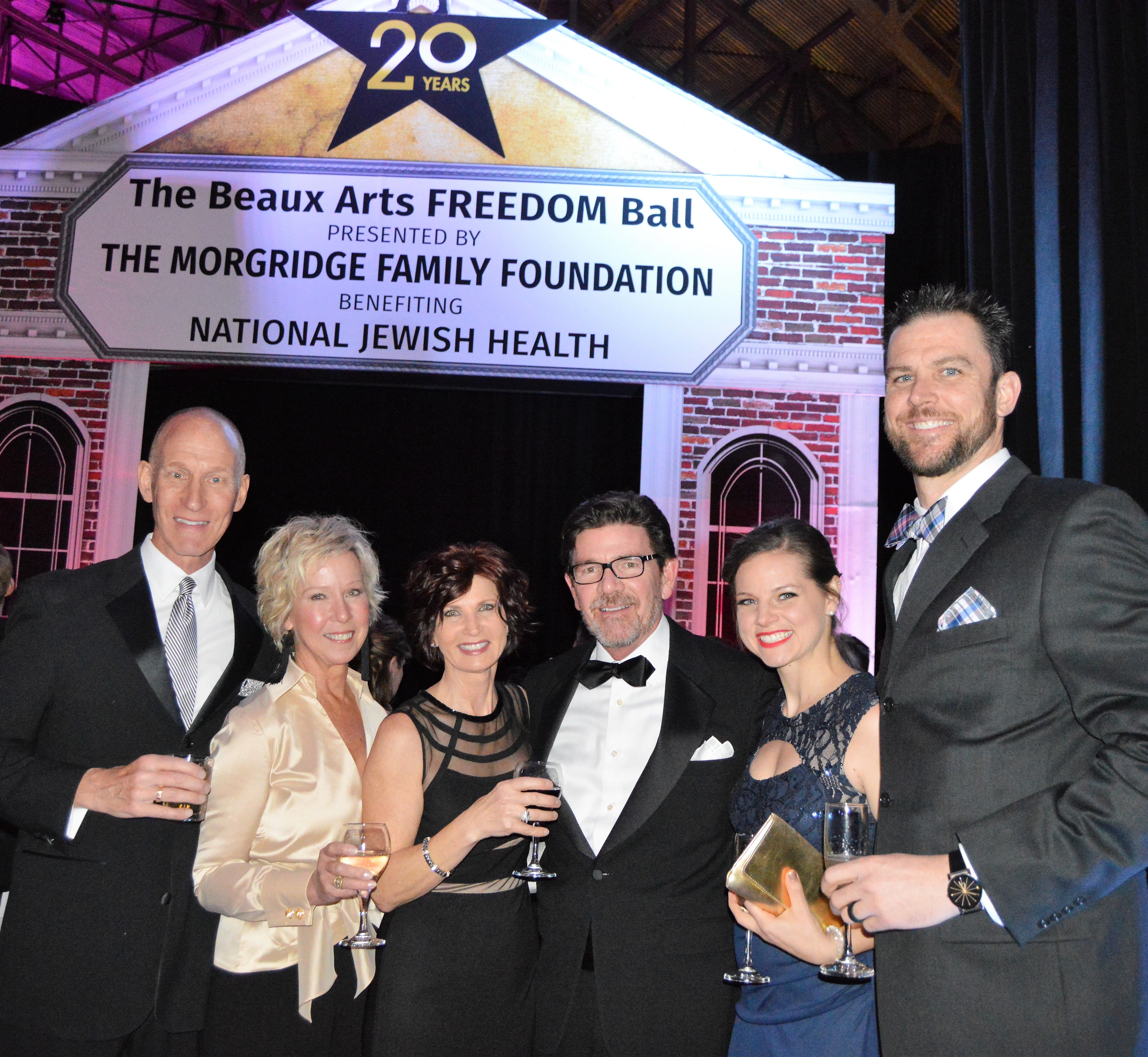 (l to r): James Reynolds, Leslie Whitehouse, Jill Reynolds, Andy King ...