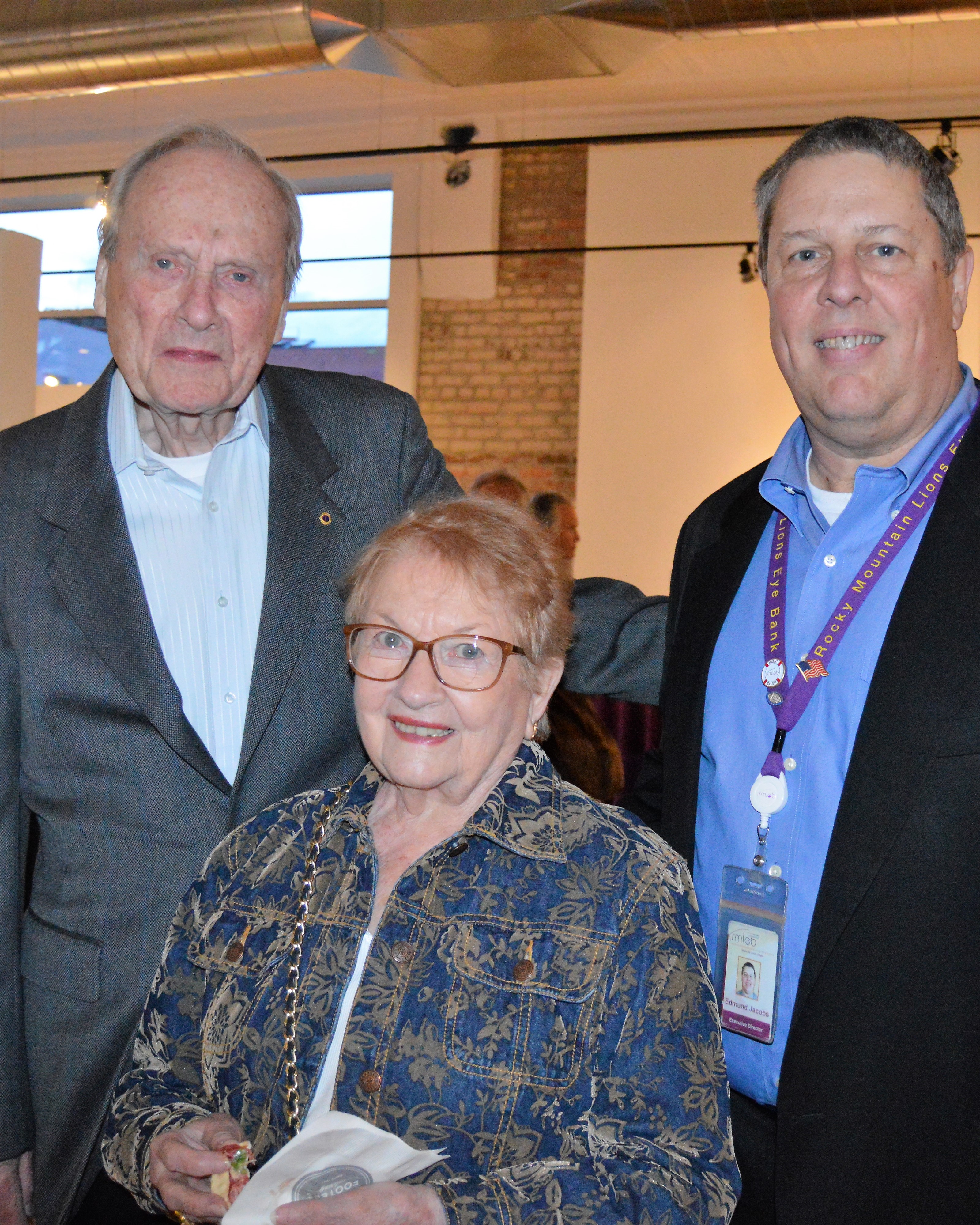 (l to r): Rod and Phyllis Wicklund, and RMLEB executive director ...