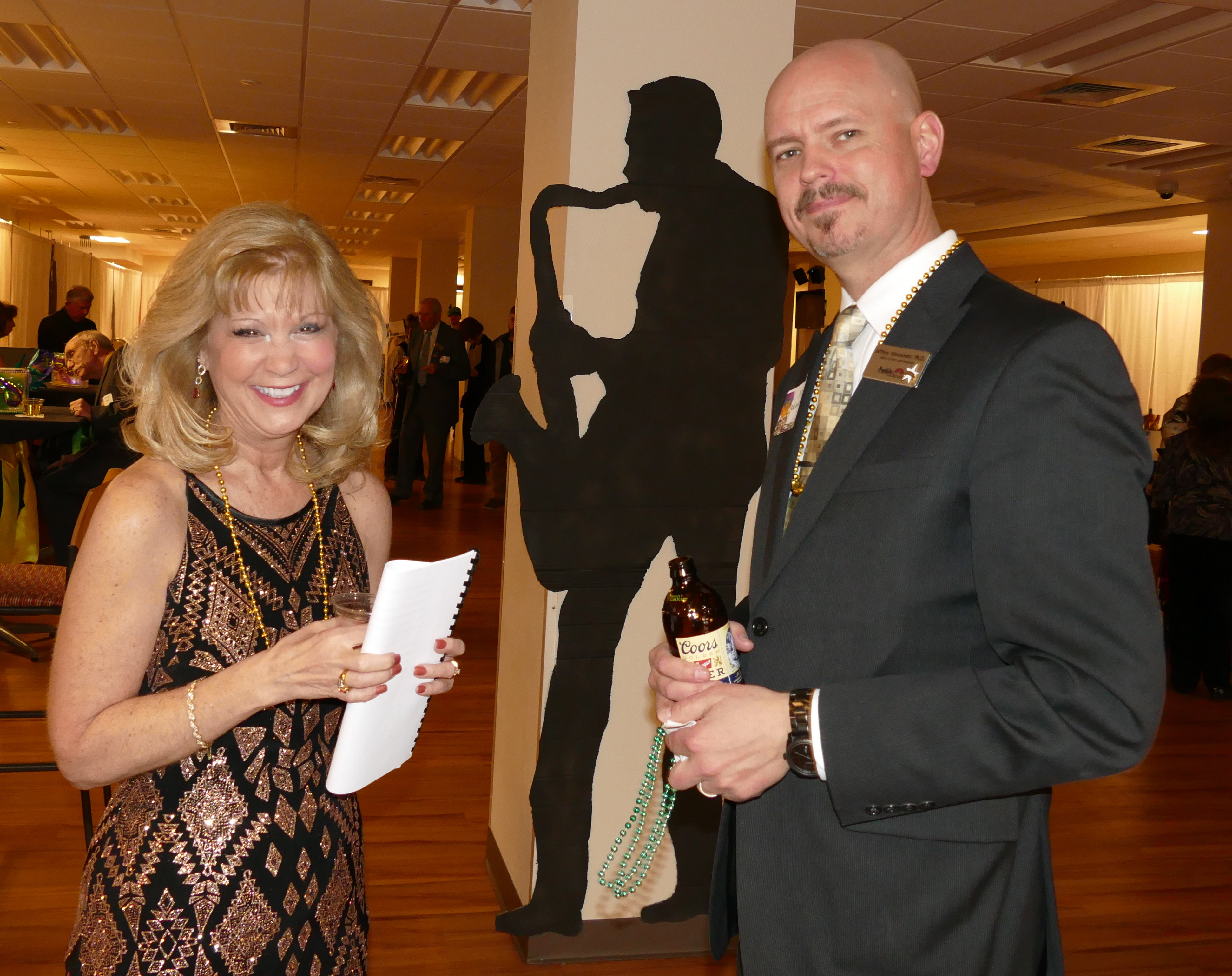 Dr. Patty Erjavec, president of PCC, chats with Jeff Alexander, dean of ...