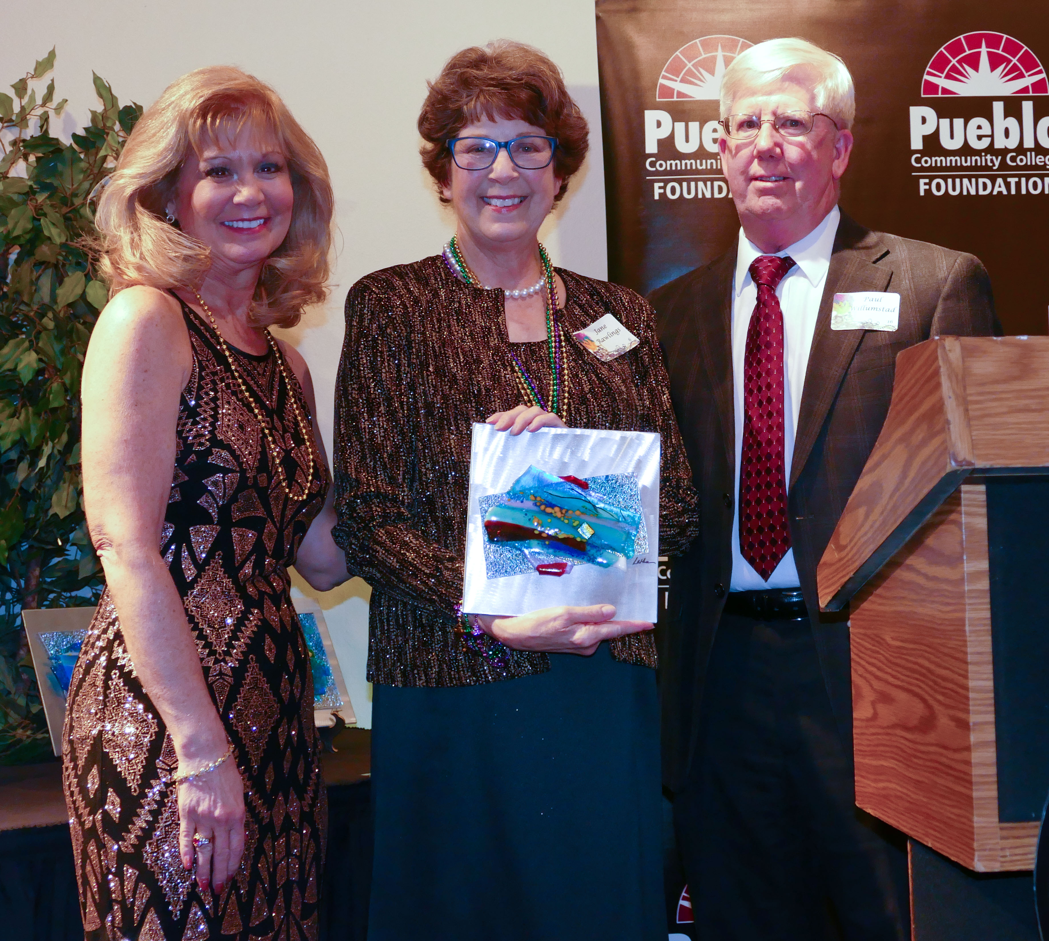 Dr. Patty Erjavec, inductee Jane Rawlings, Foundation Board President ...