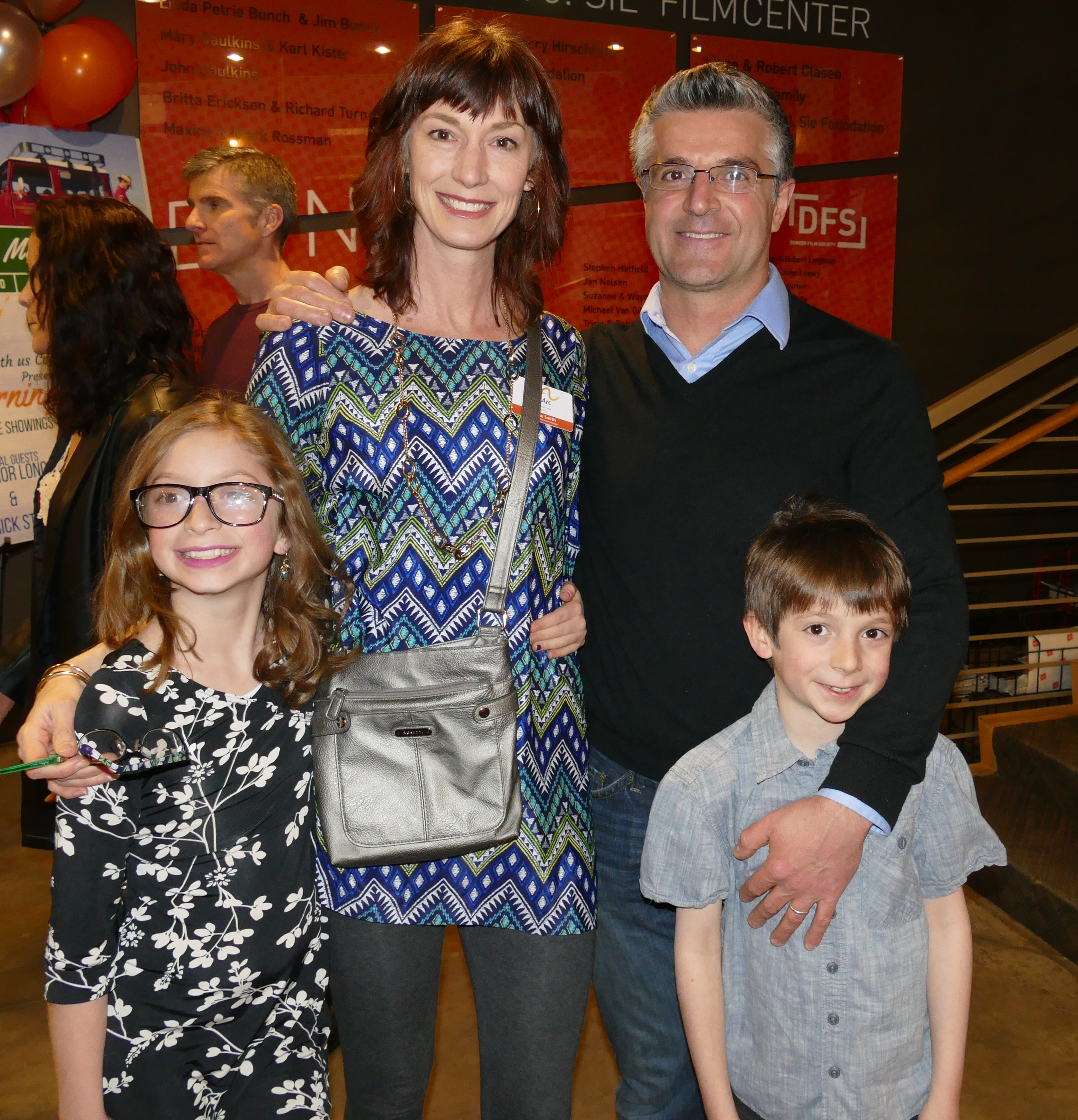 Valerie Smith and Javier Marfil with kids Maya and Leo