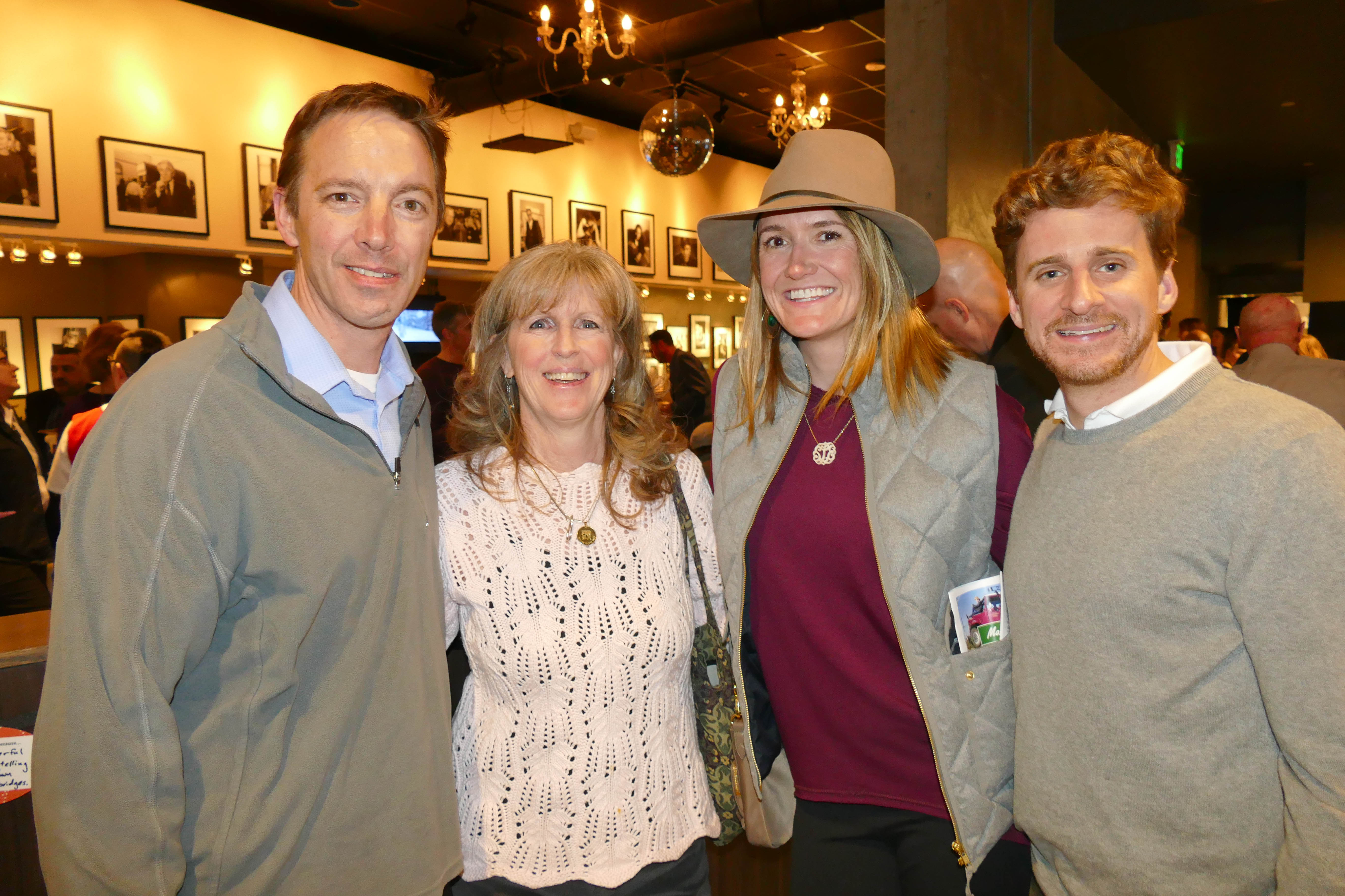 Greg Avery of the Denver Business Journal, left, with Sherrill Long ...