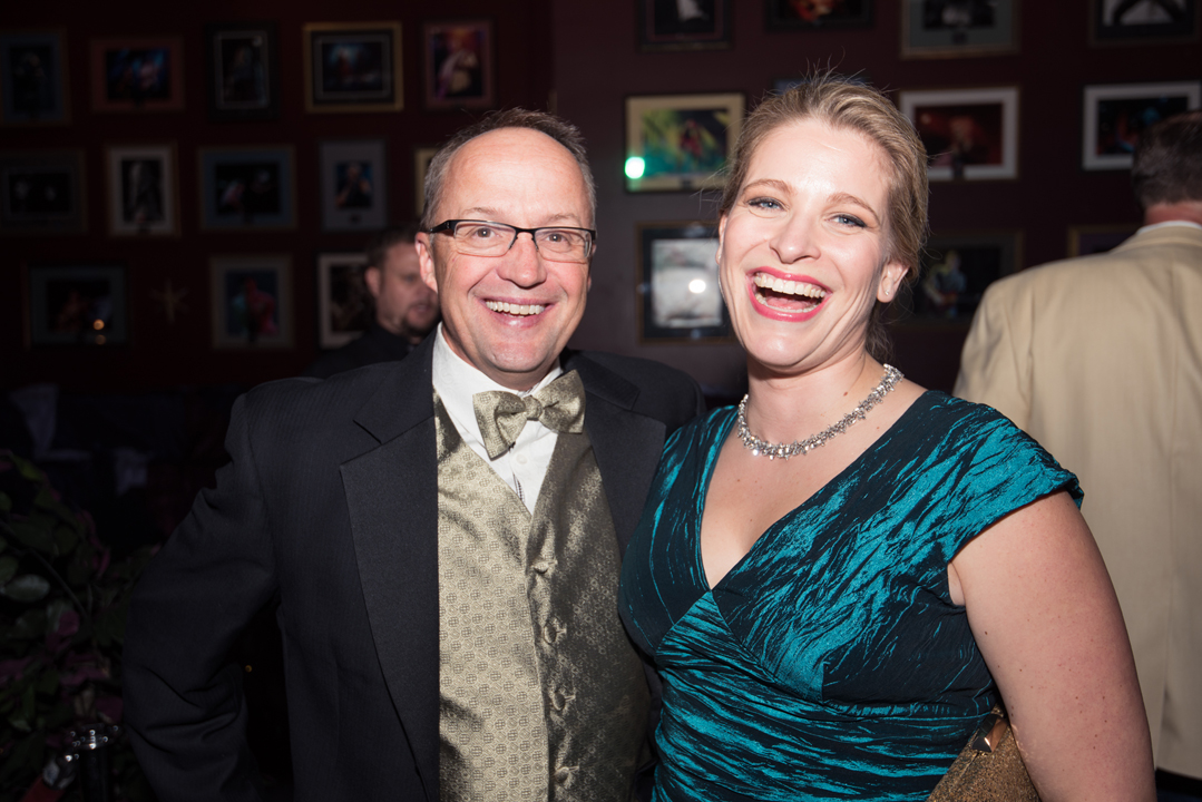 Jim Westerberg, left, with Emily Musser