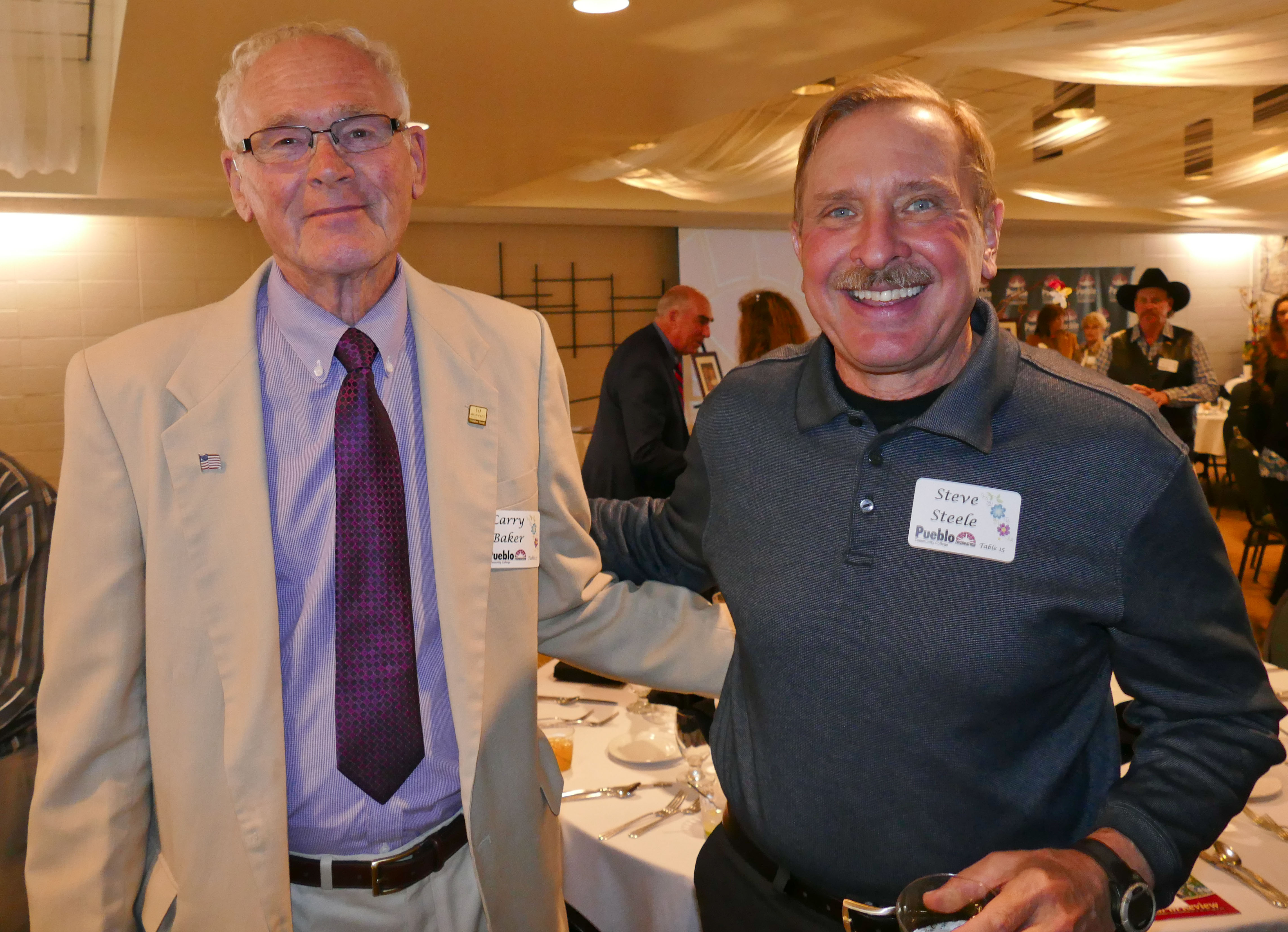 Larry Baker, left, and Steve Steele