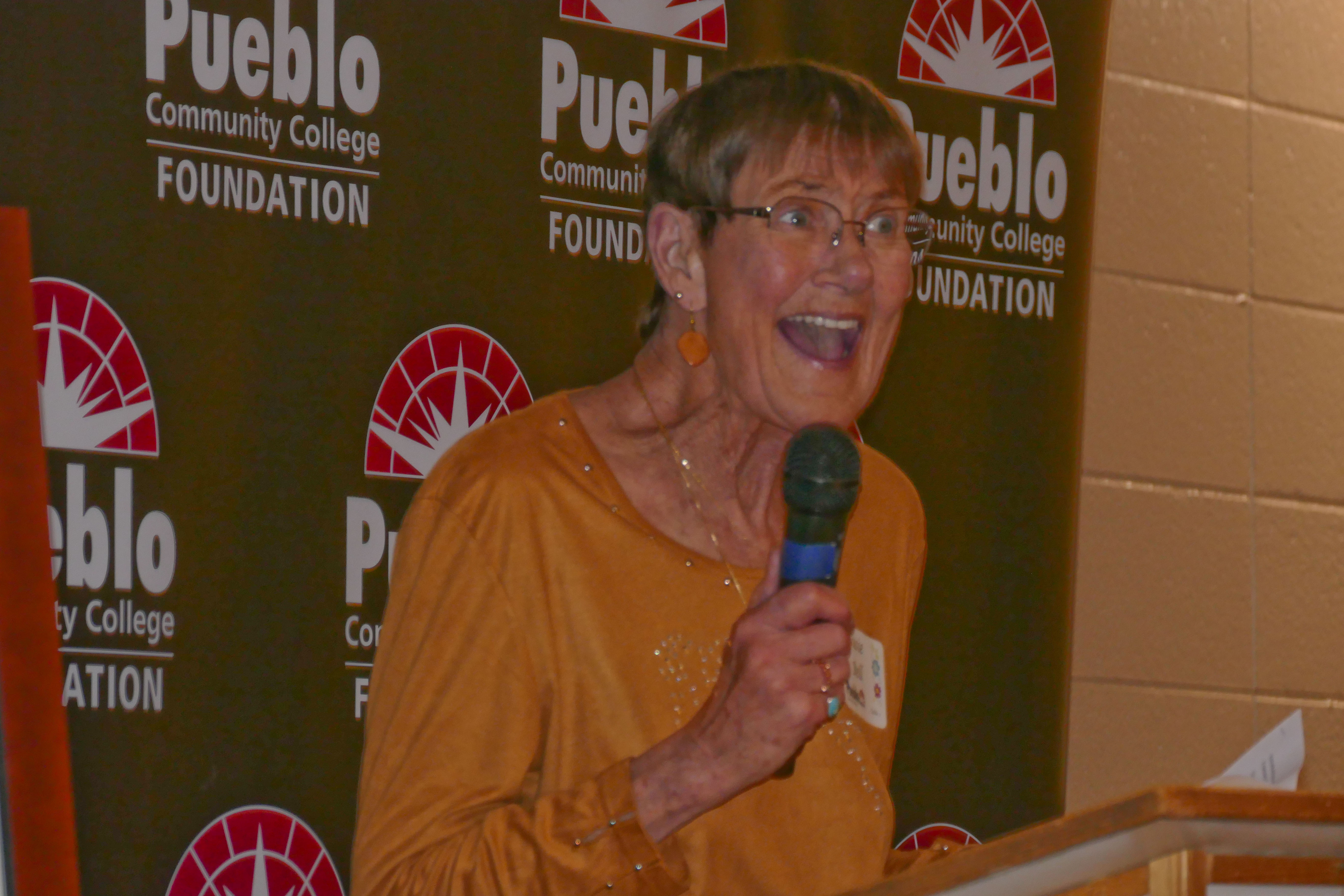 Susie Bell makes a point