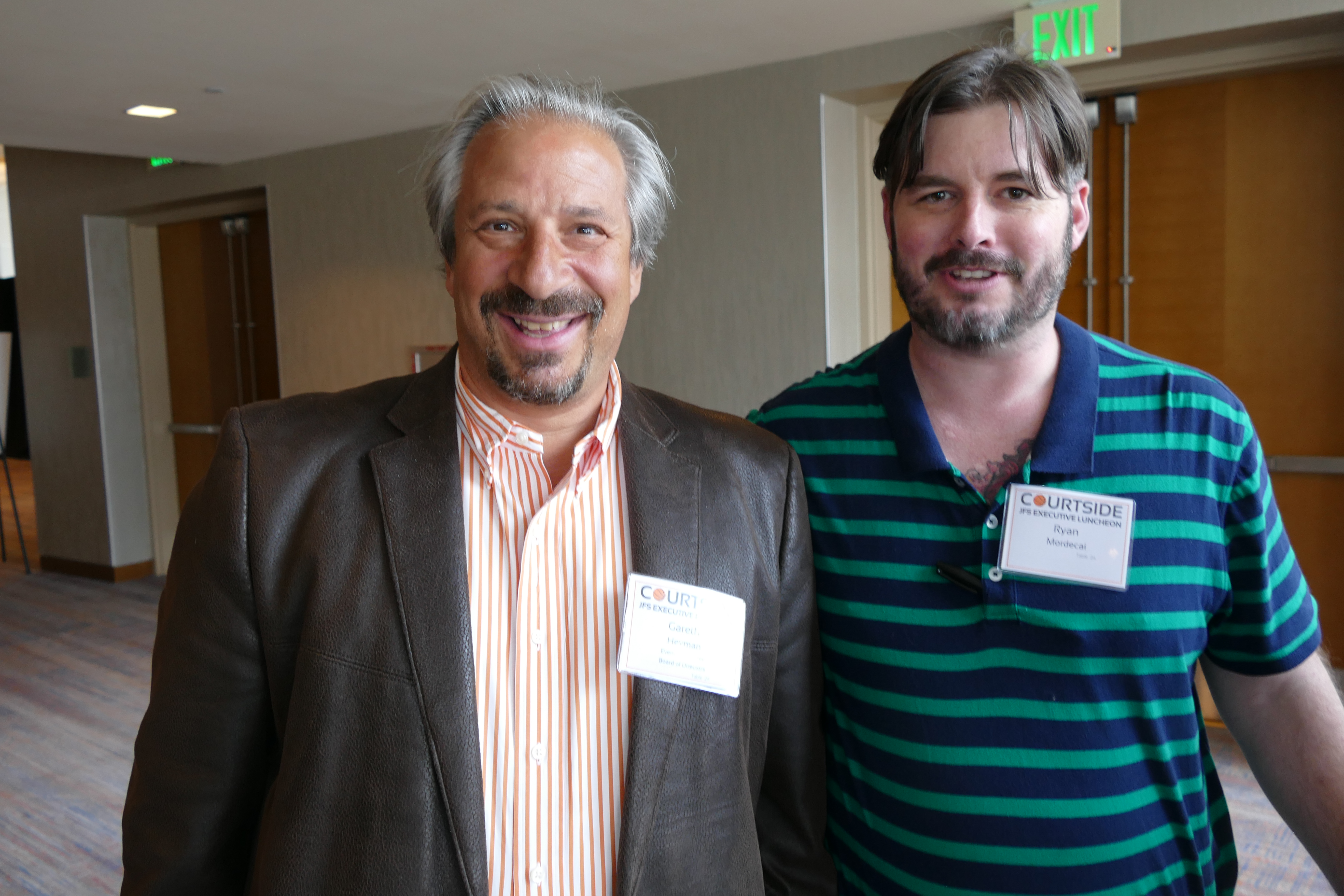 Board/committee member Gareth Heyman, left, and Ryan Mordecai