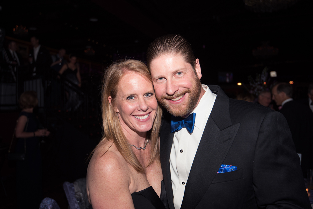 Margaret Shugrue, left, with David Hackl