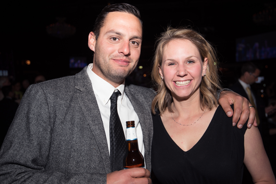Michael Baker, left, with Susie Baker