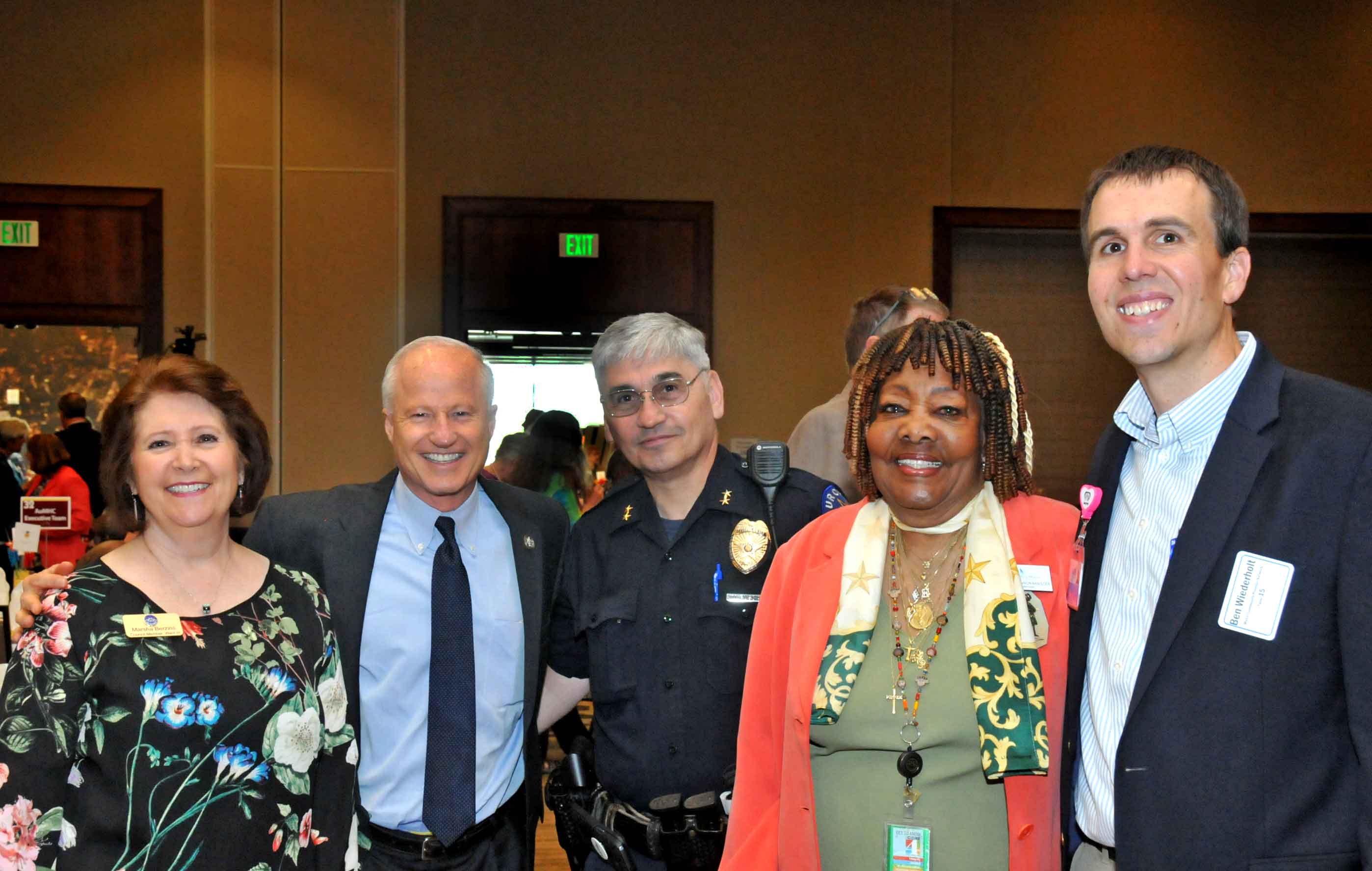 Marsha Berzins, Rep. Mike Coffman, Aurora Div Chief Jim Puscian ...