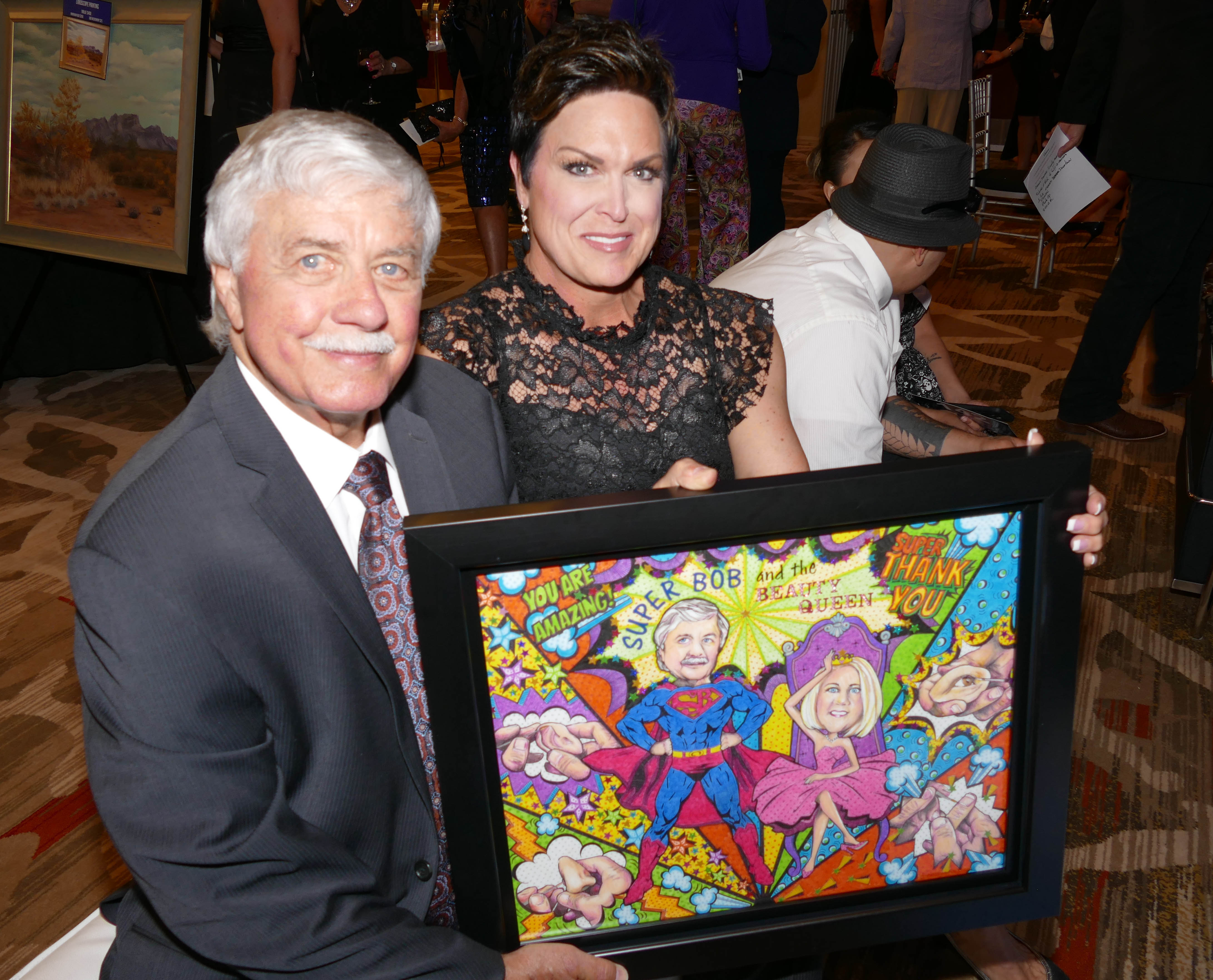 Robert Barron and artist Chelly Sellinger