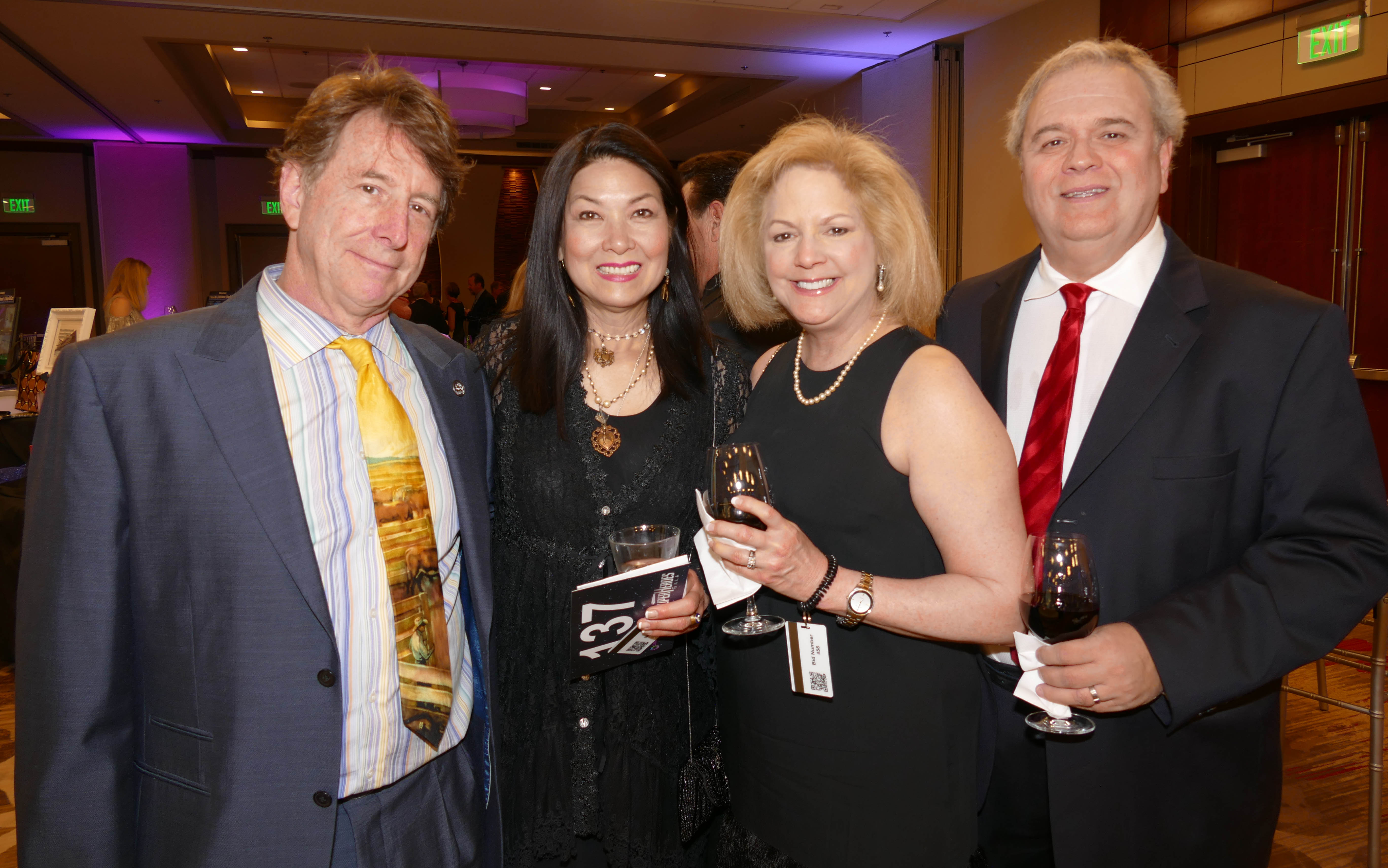 Steve and Wendy Weil, left, with Jan Blankennagel and John Godzac