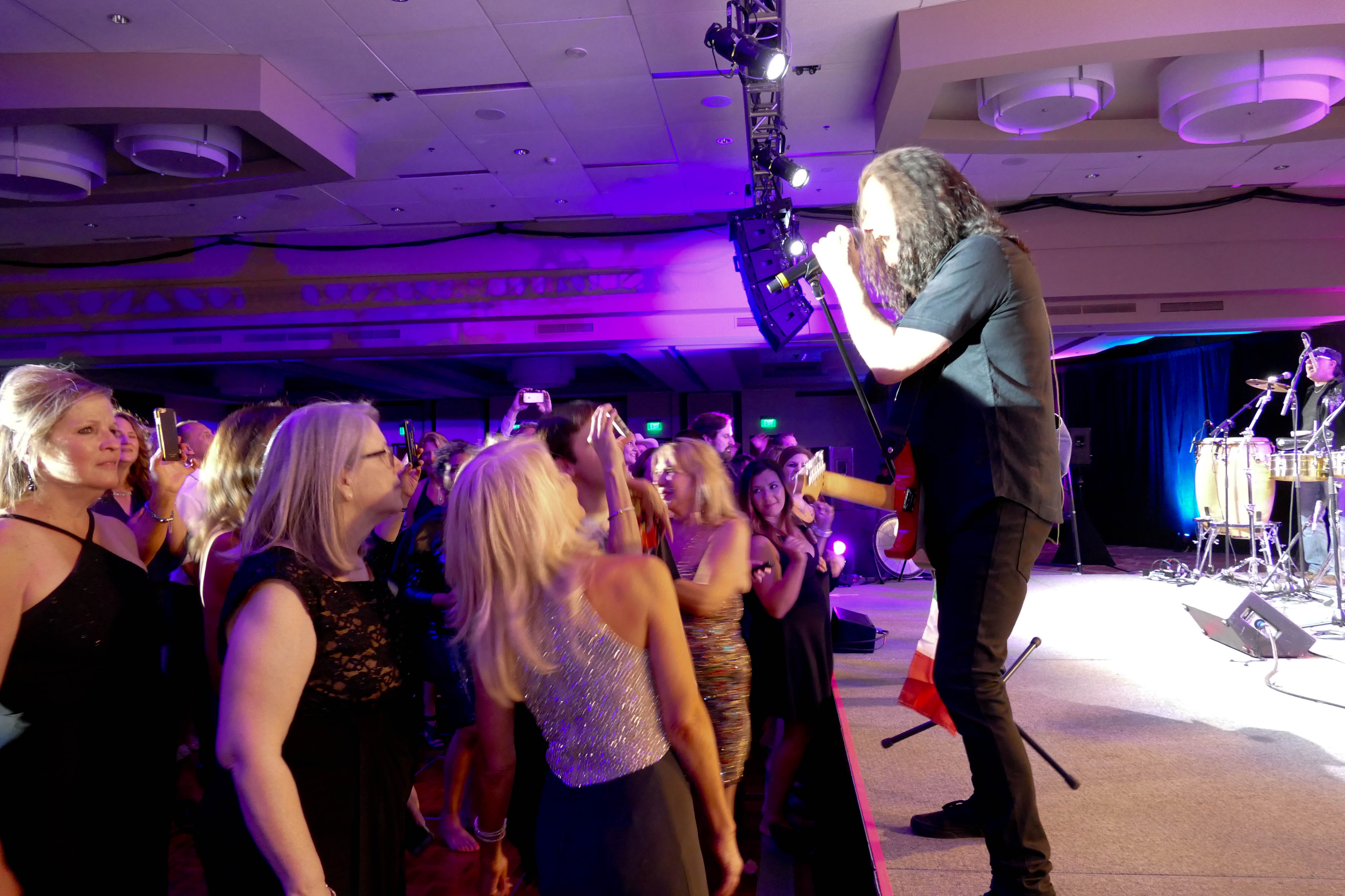 Fran Cosmo and audience members