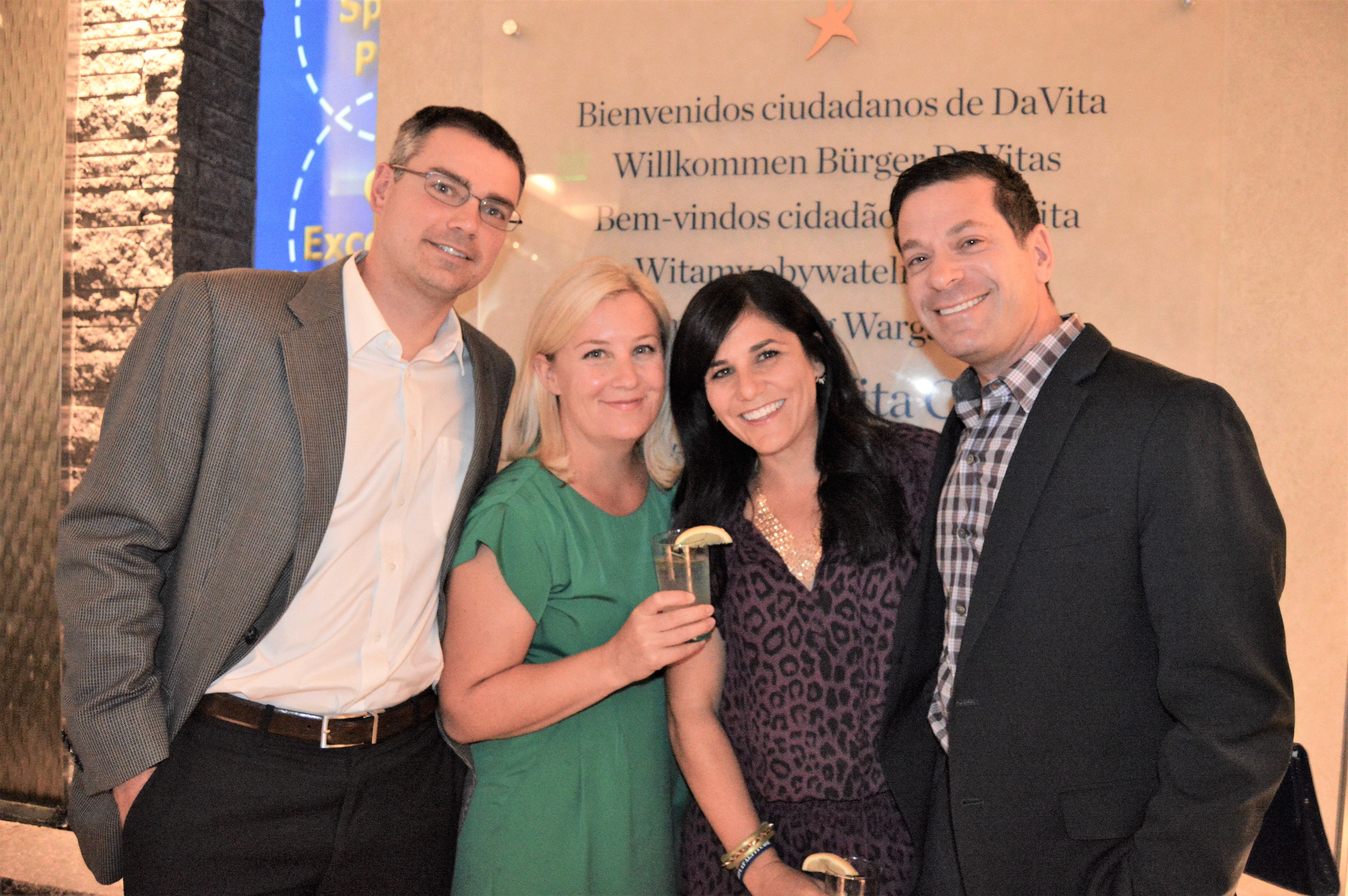 (l to r): Caleb and Shannon Durling, and Elizabeth and Eric Neufeld