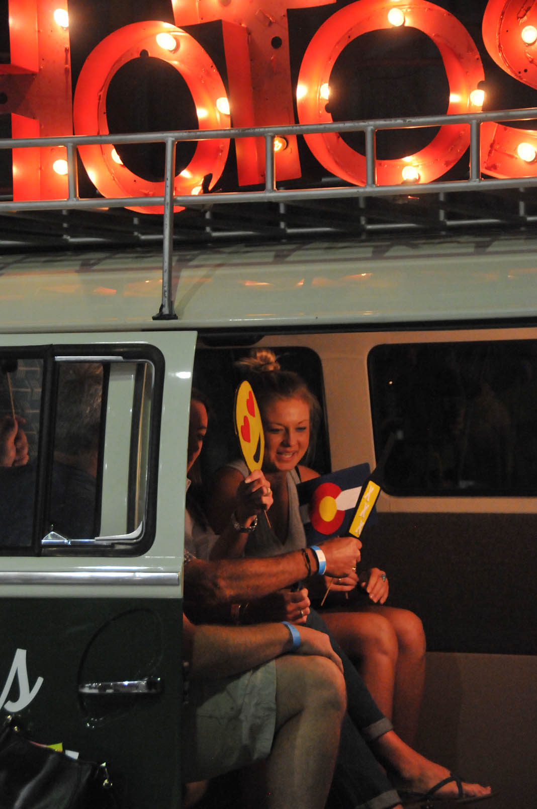 A photo van booth provided mementoes of the evening