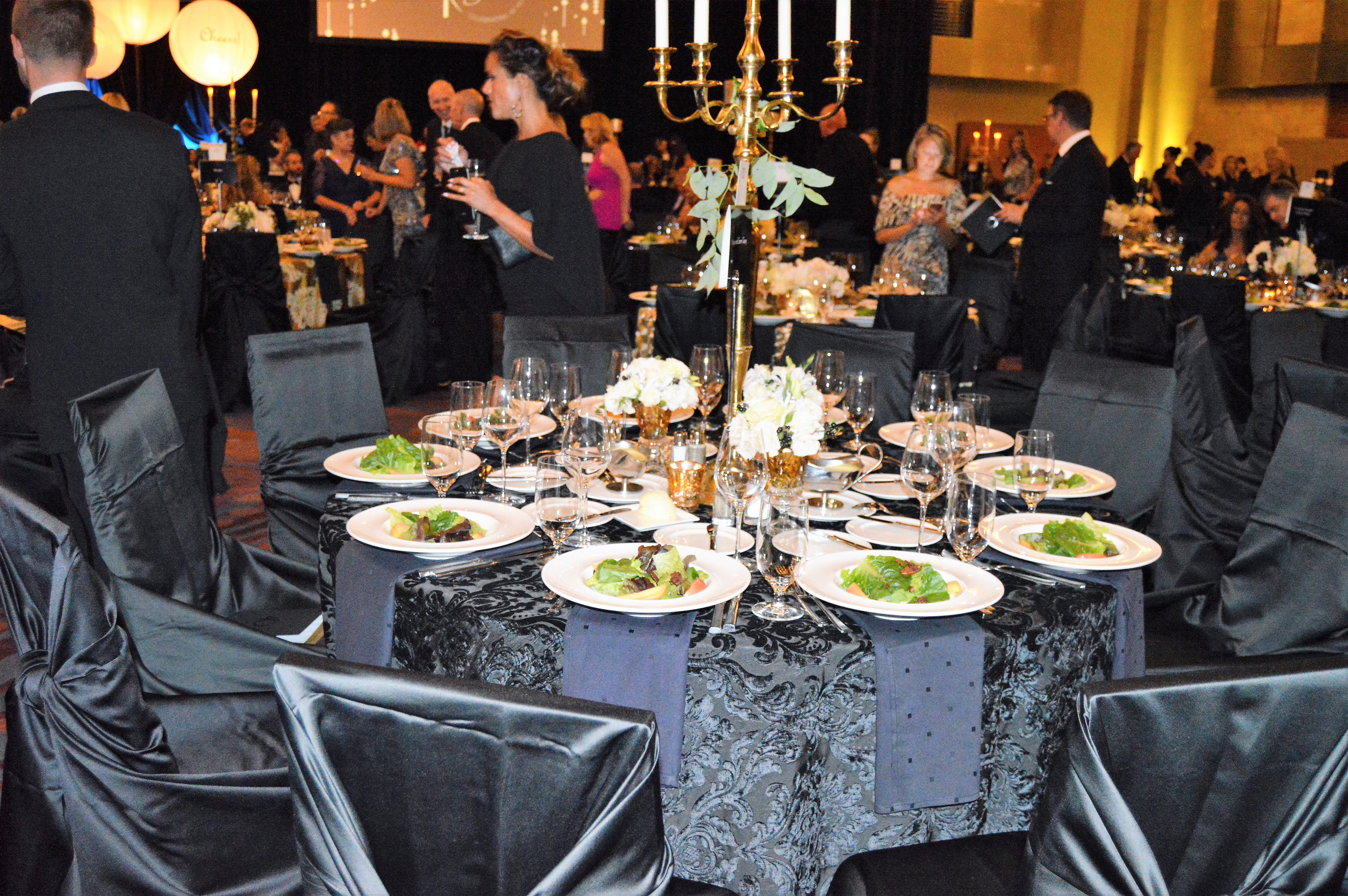 Tables are set for 1,300 guests.