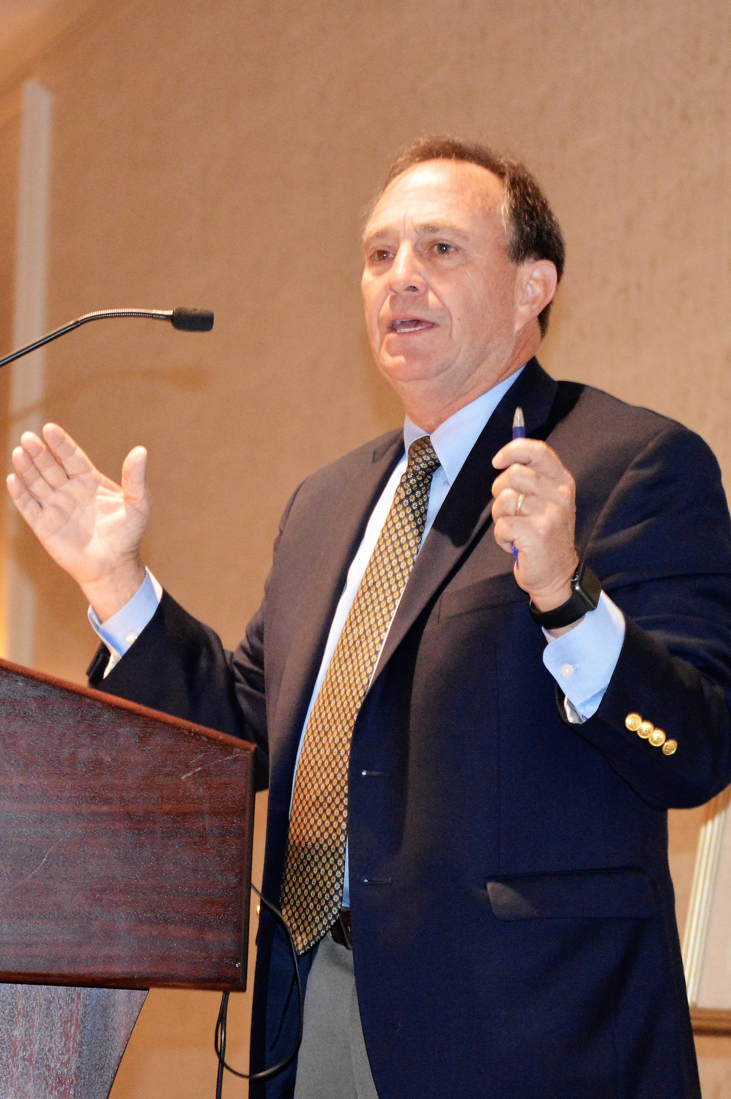 U.S. Rep. Ed Perlmutter speaks to the crowd.