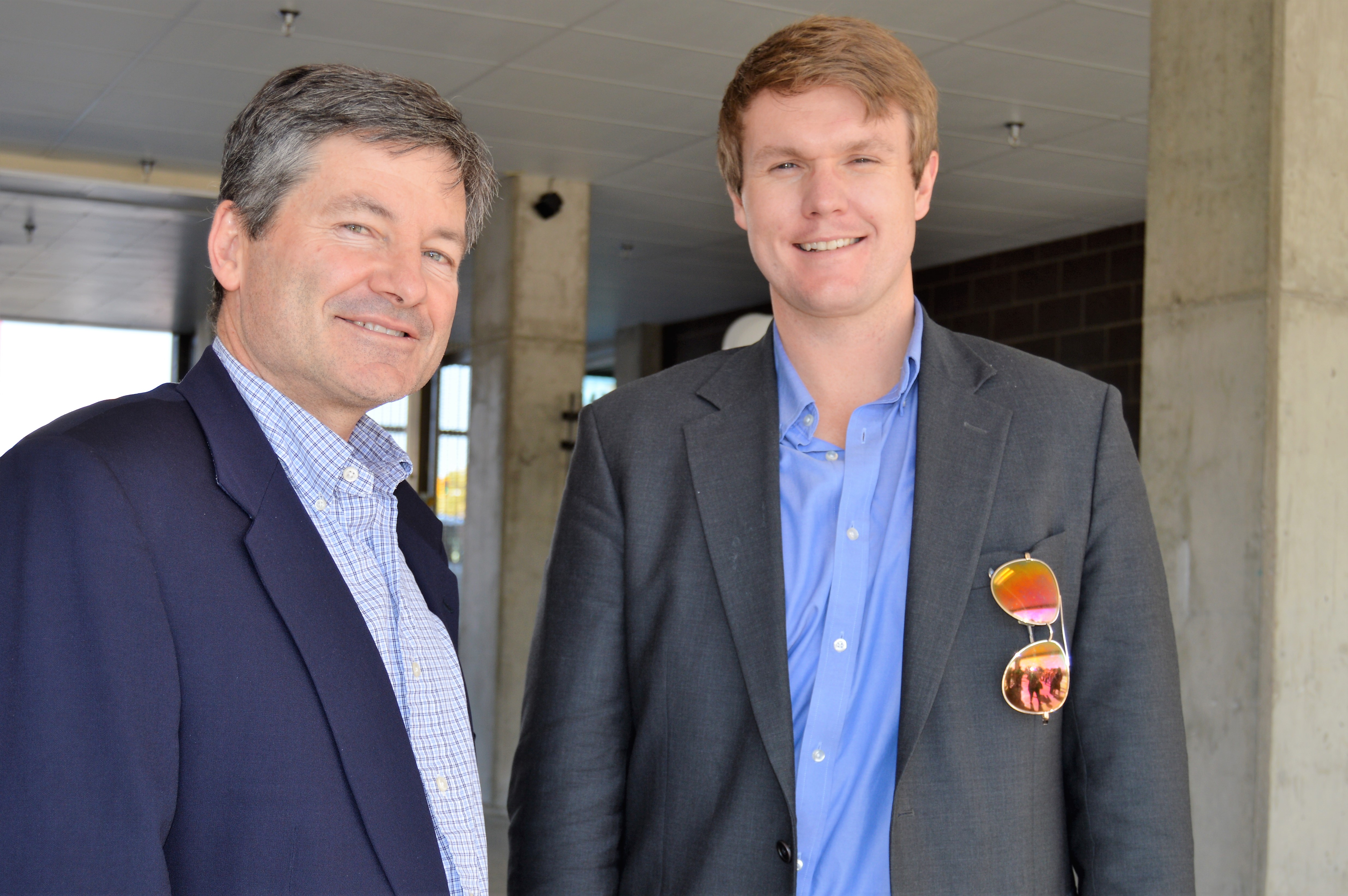 Chris O'Keefe (left) and Colin Larson