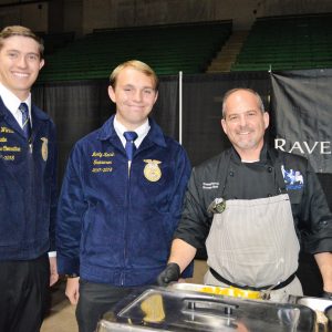 The beef station was a natural assignment for chefs and reps from ...