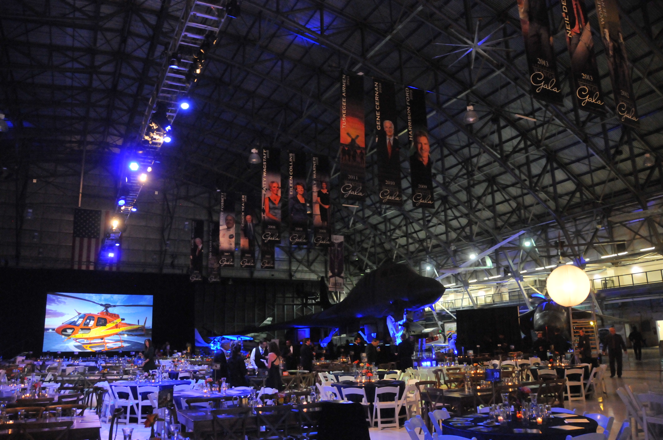 Banners reflect a decade of gala events